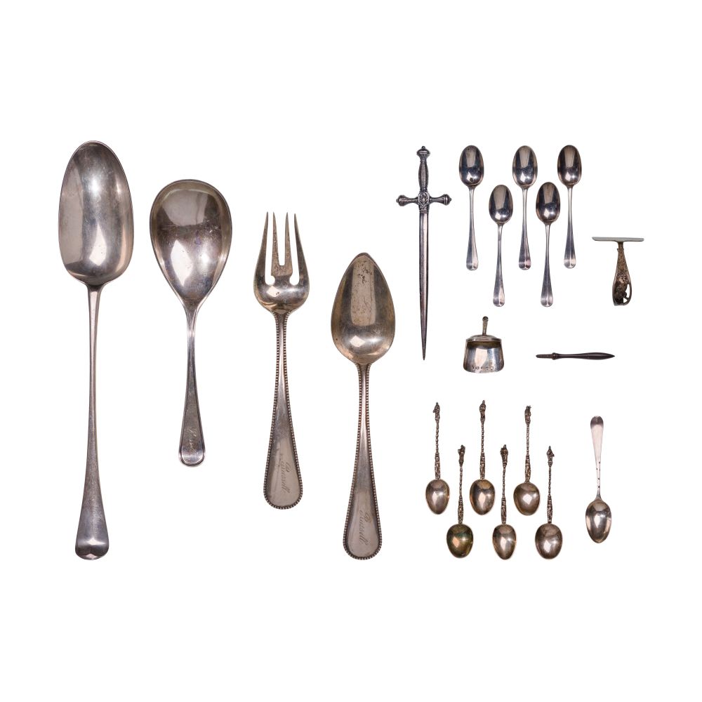 British Sterling Silver And Dutch Silver 833 Object Assortment British Sterling Silver And Dutch Silver 833 Object Assortment