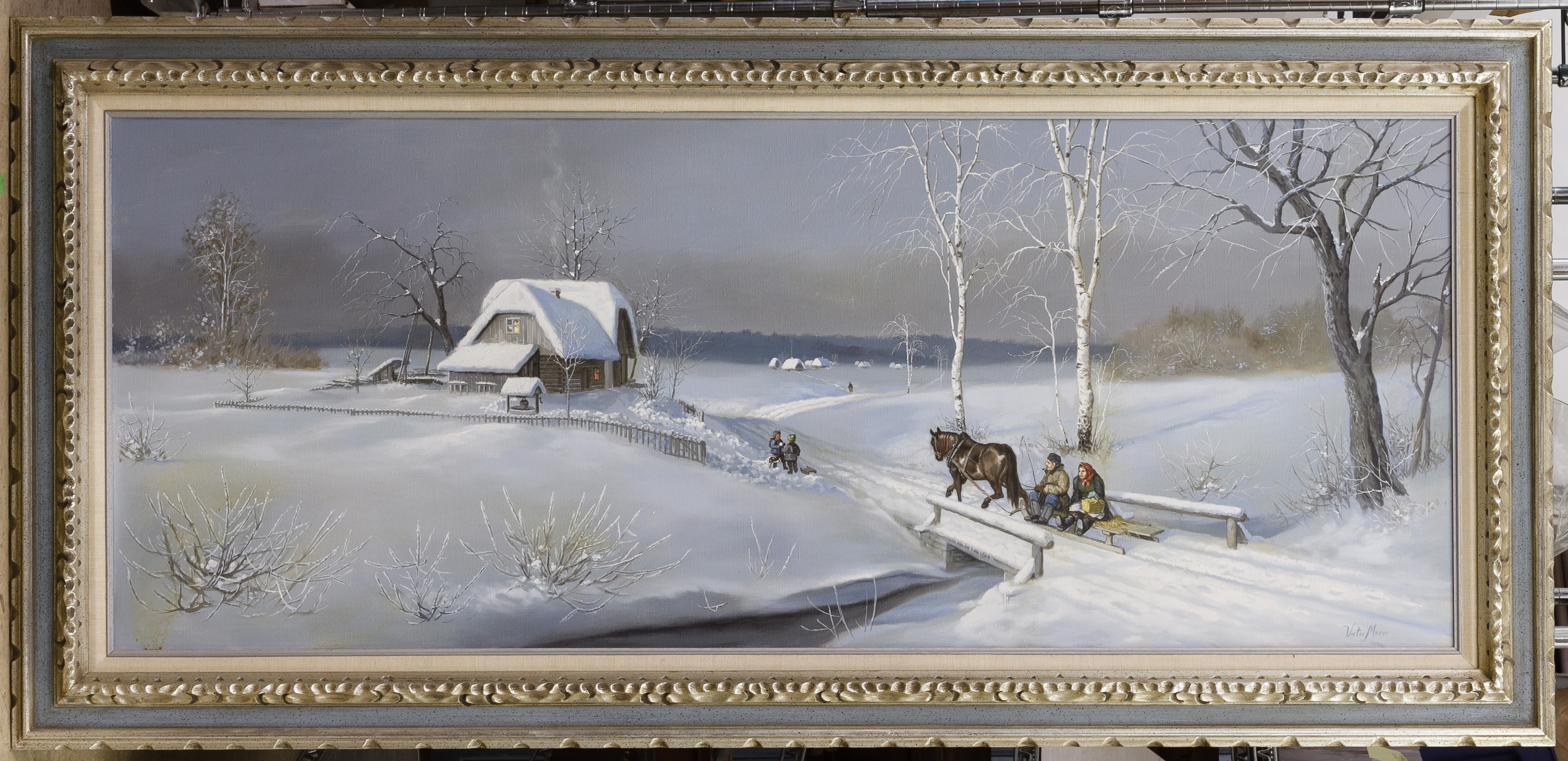 Victor Mazur (Russian, 20th Century) Oil on Canvas