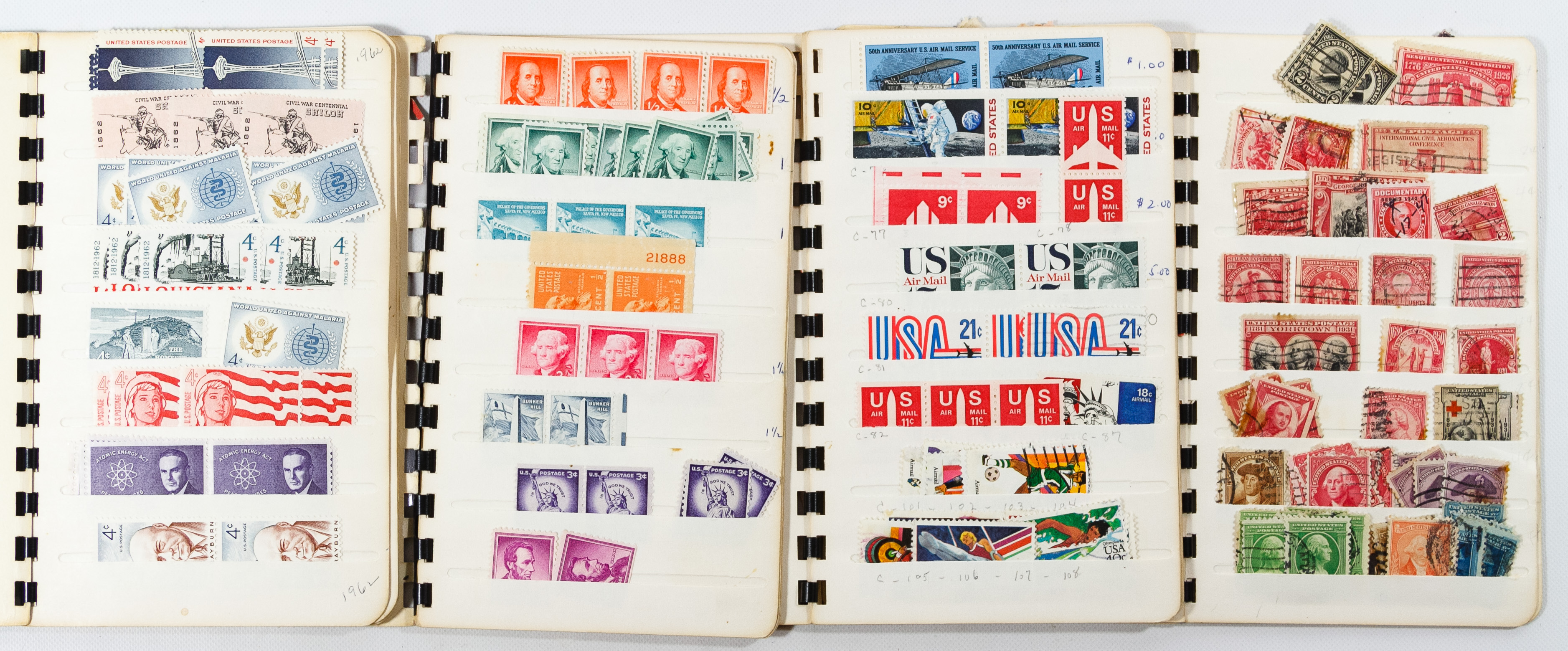 US Postage Stamp Album Assortment