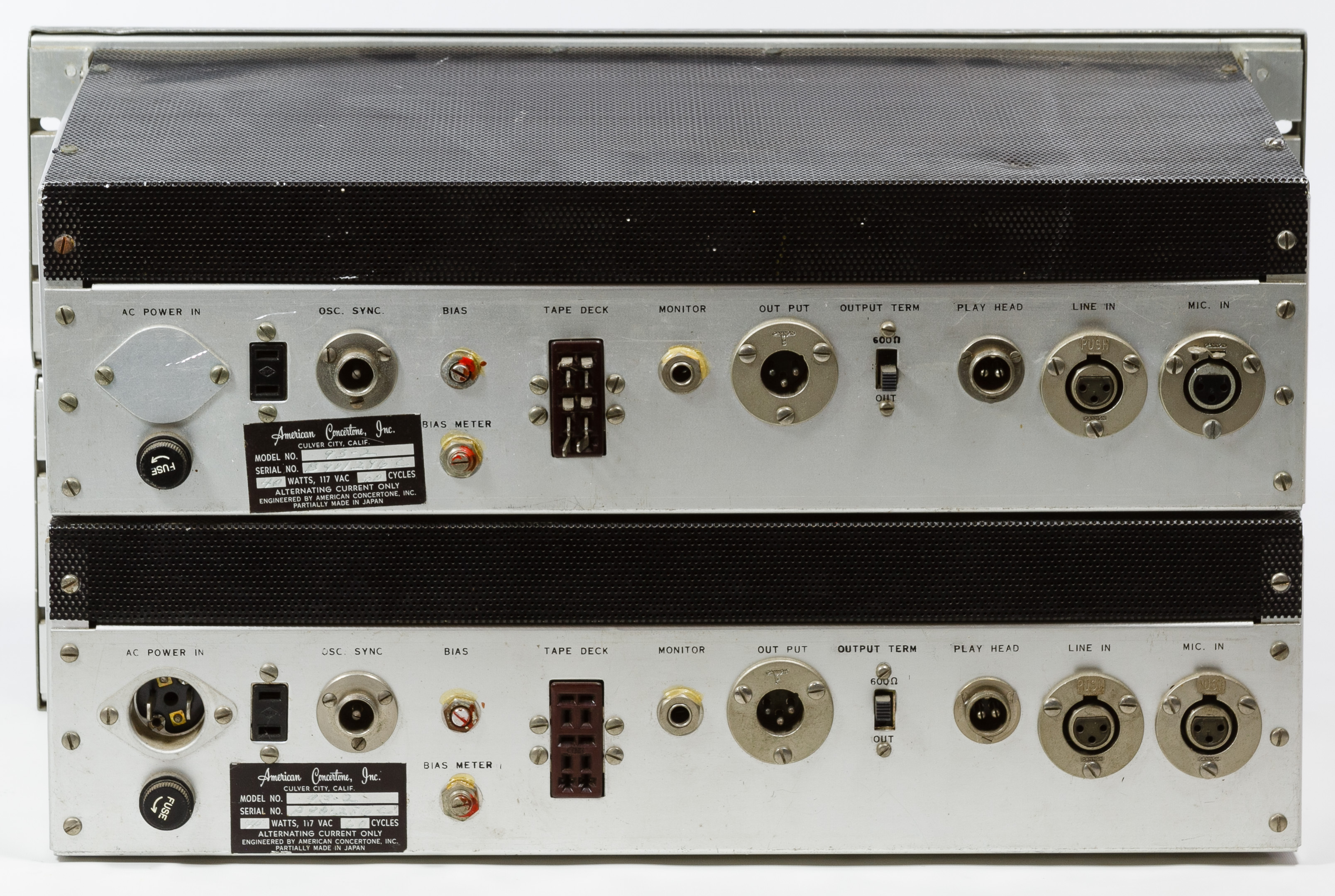 American Concertone Inc Model 93-2 Tube Pre-amplifiers