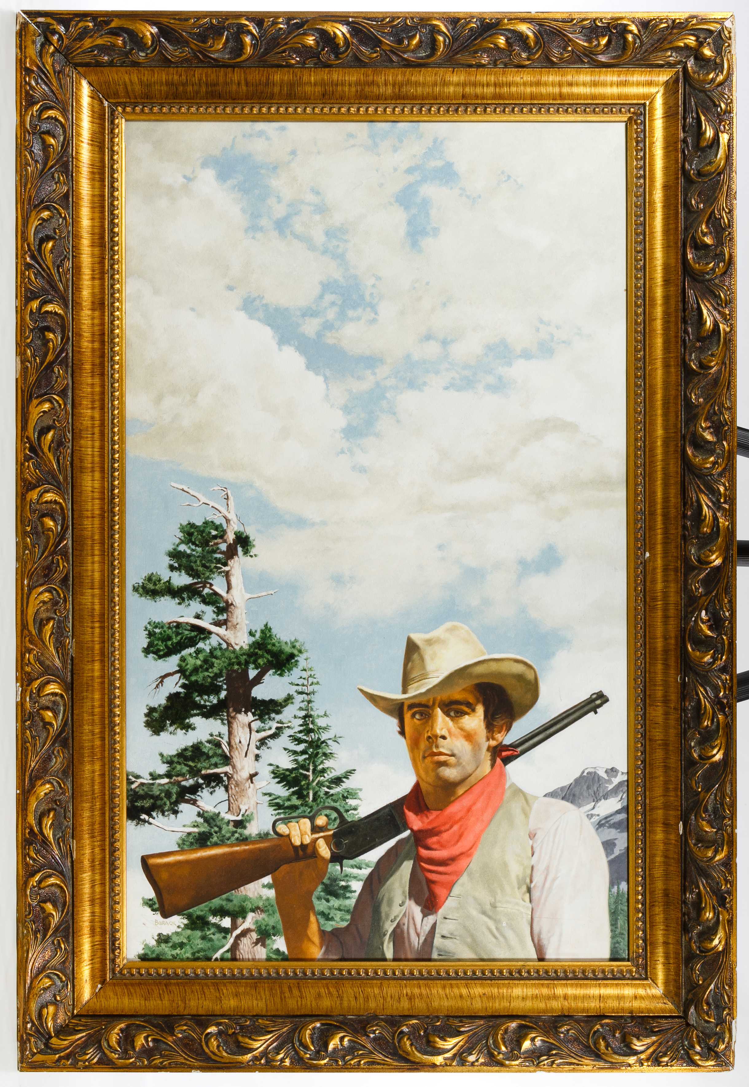 Stanley Borack (American, b.1927) 'The Big Sky' Oil on