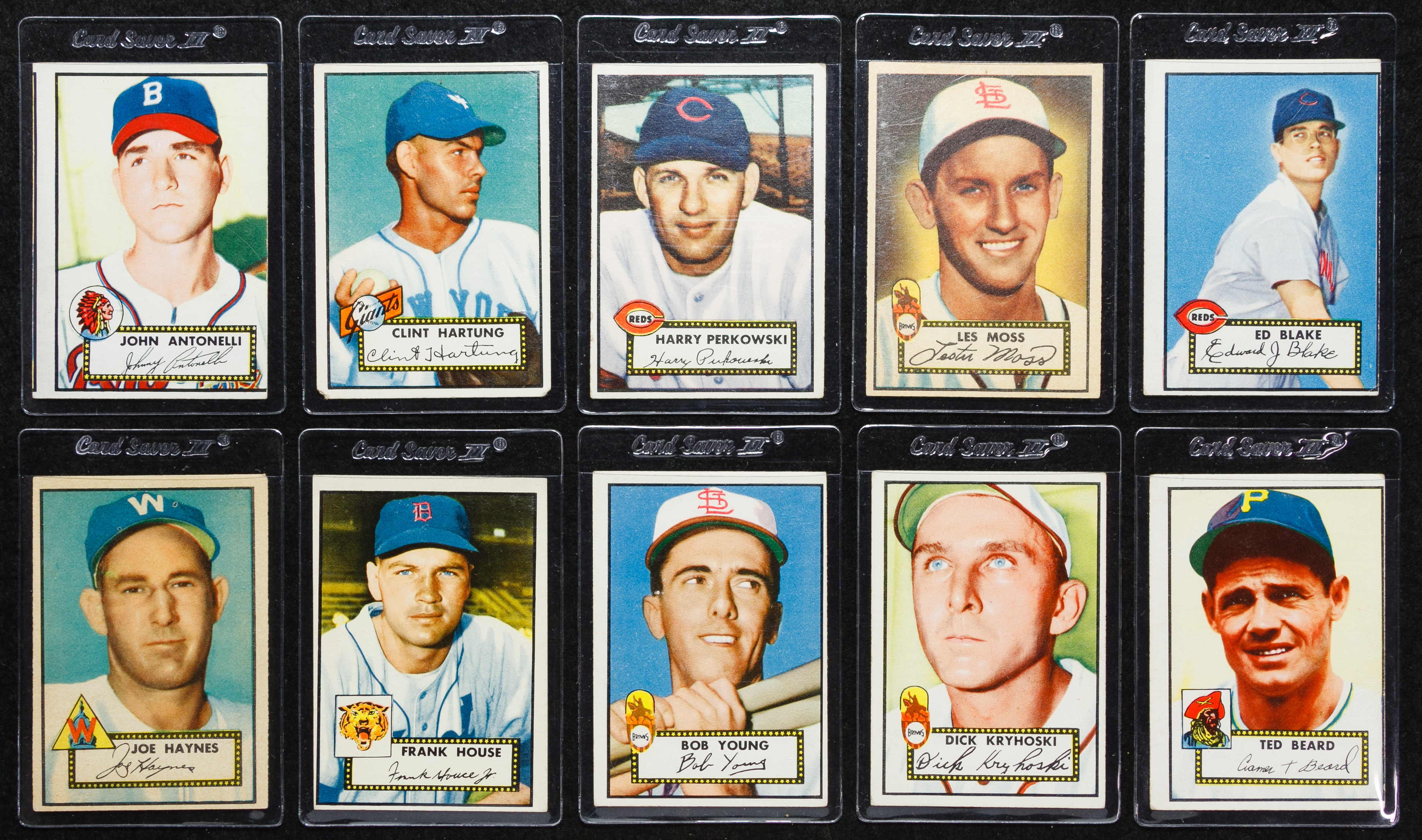 1952 Topps Baseball Card Assortment