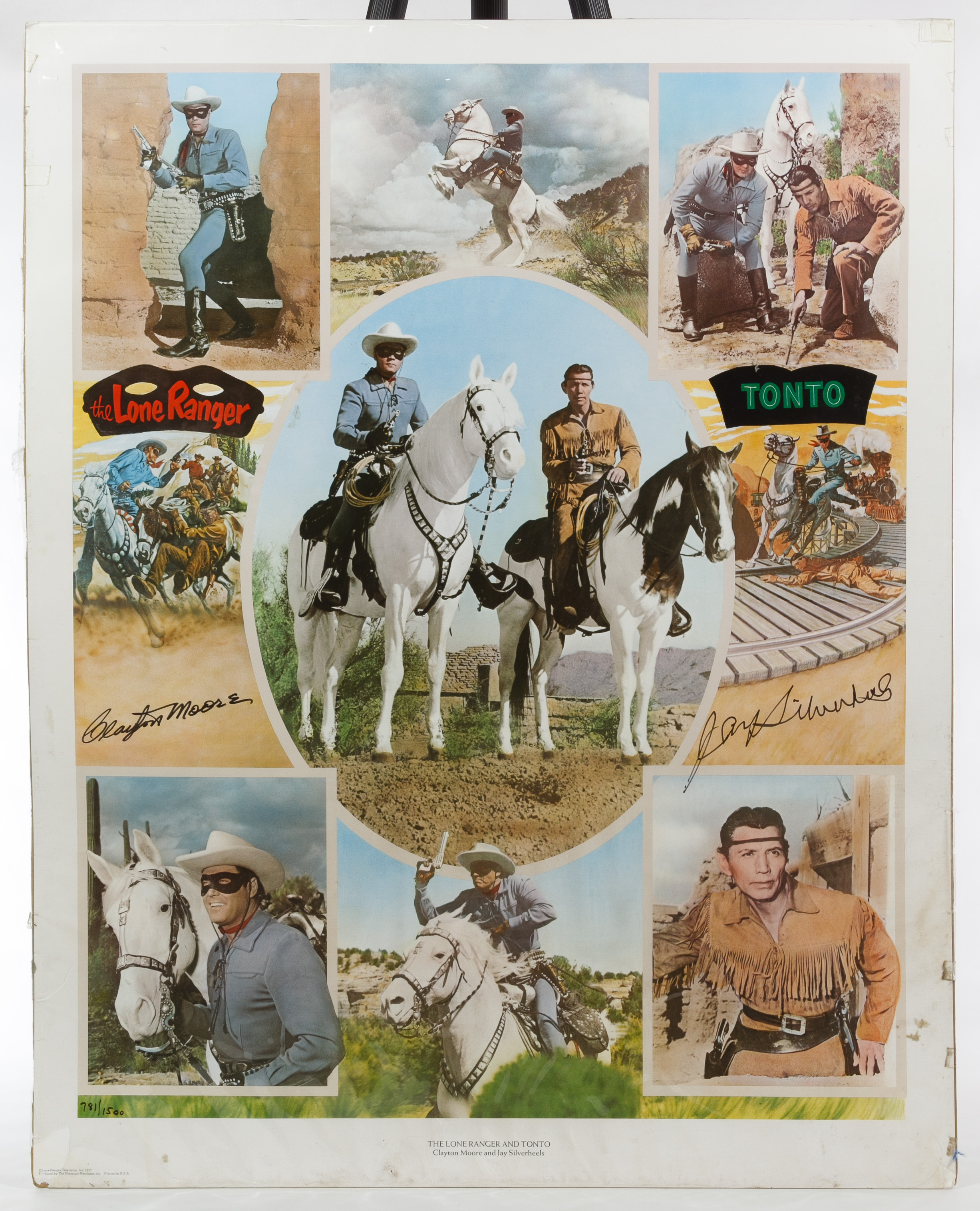 The Lone Ranger and Tonto Signed Poster by The