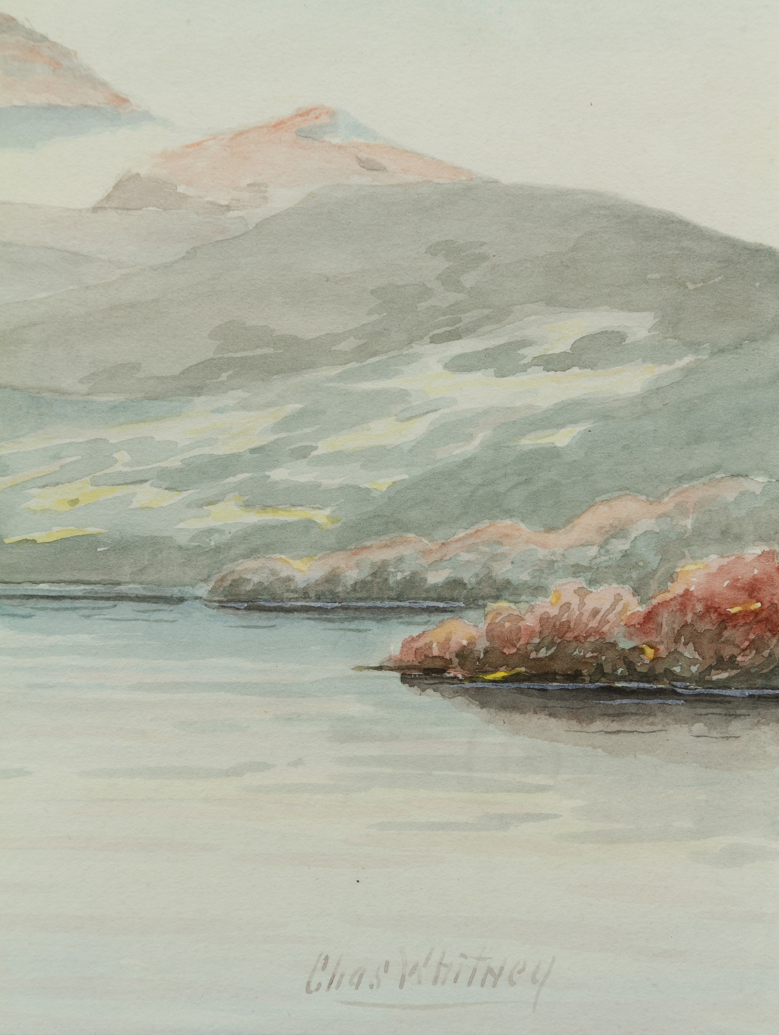 Charles Whitney (American, 1858-1949) Watercolor on