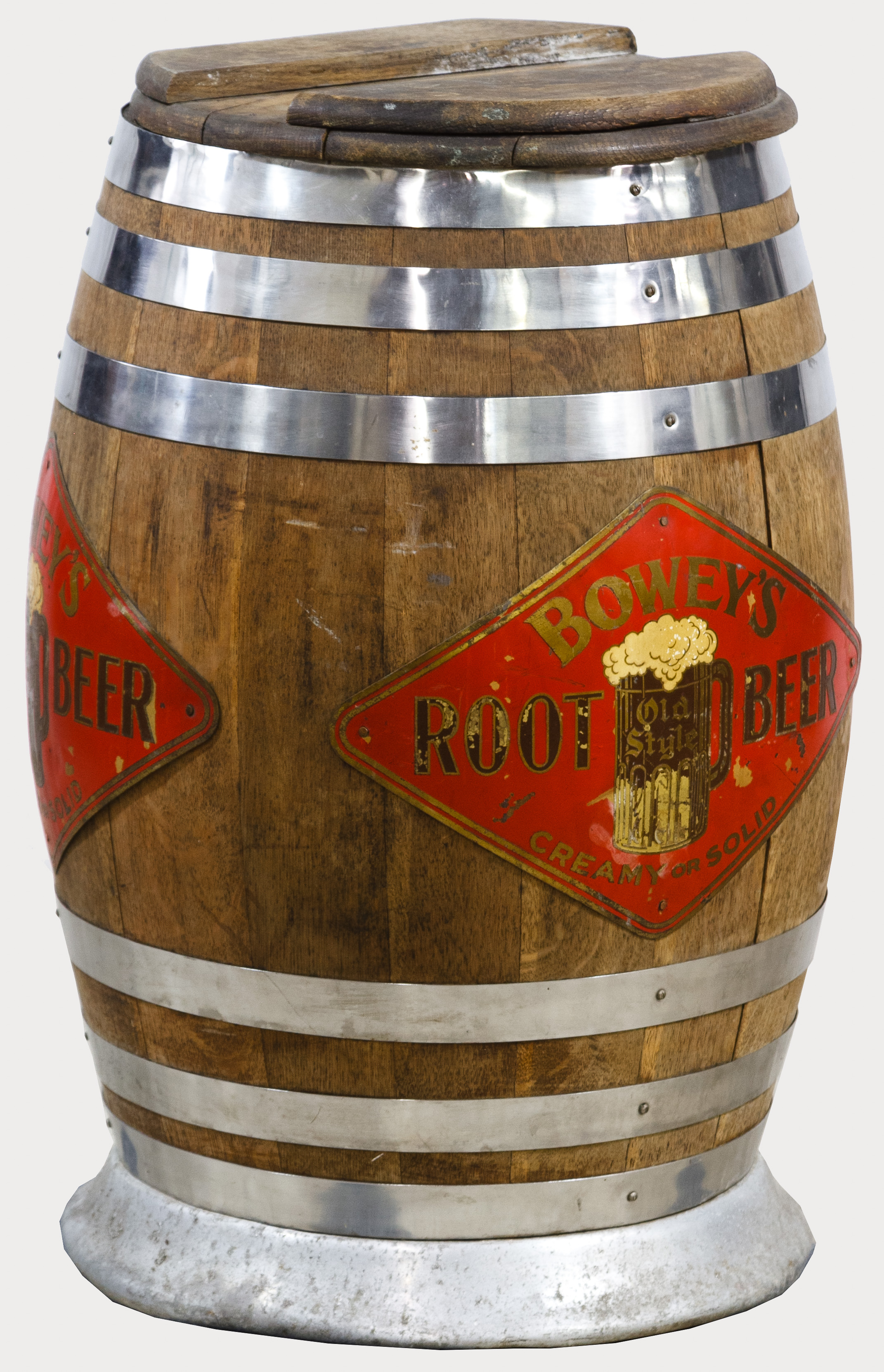 Oak Bowey's Root Beer Barrel Dispenser