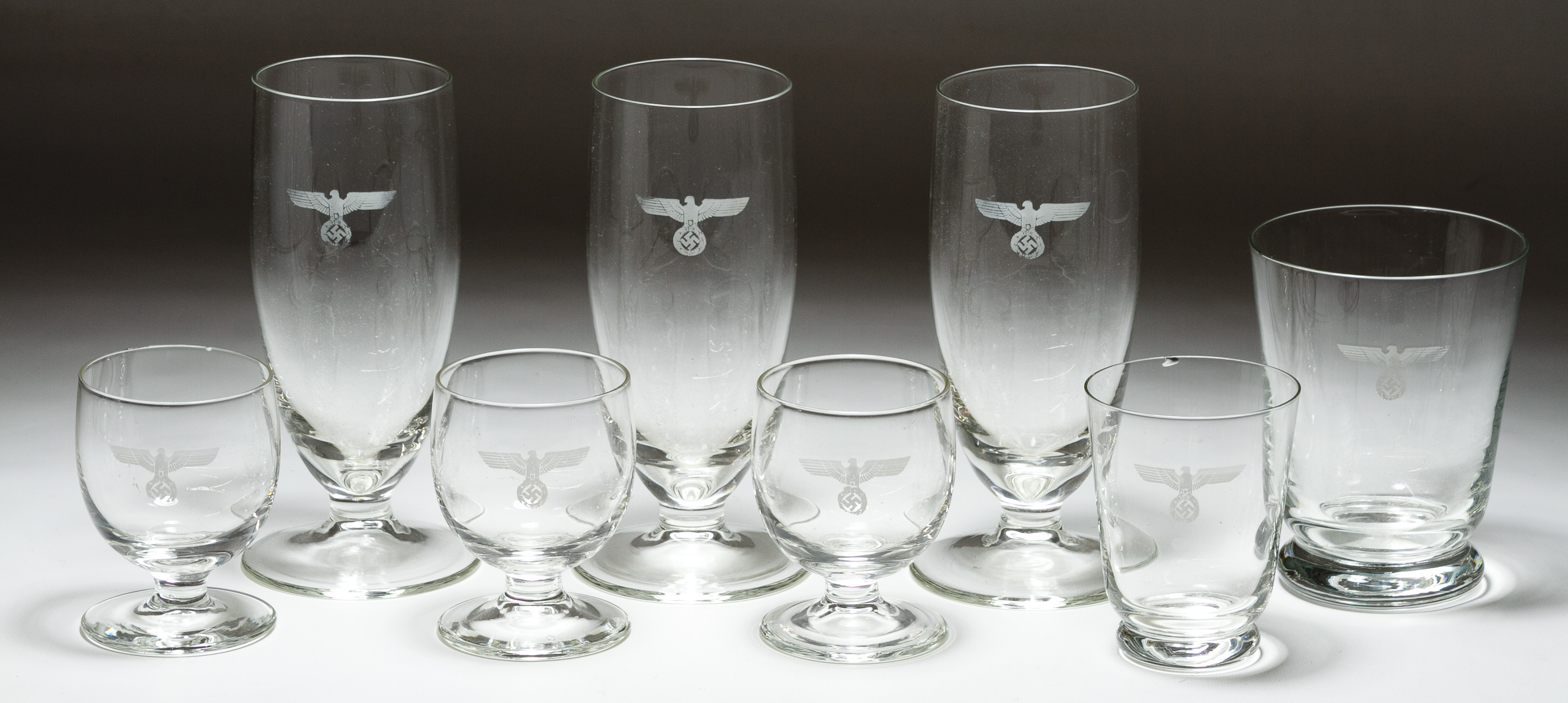 World War II German Medal, Patch, Buckle and Glassware