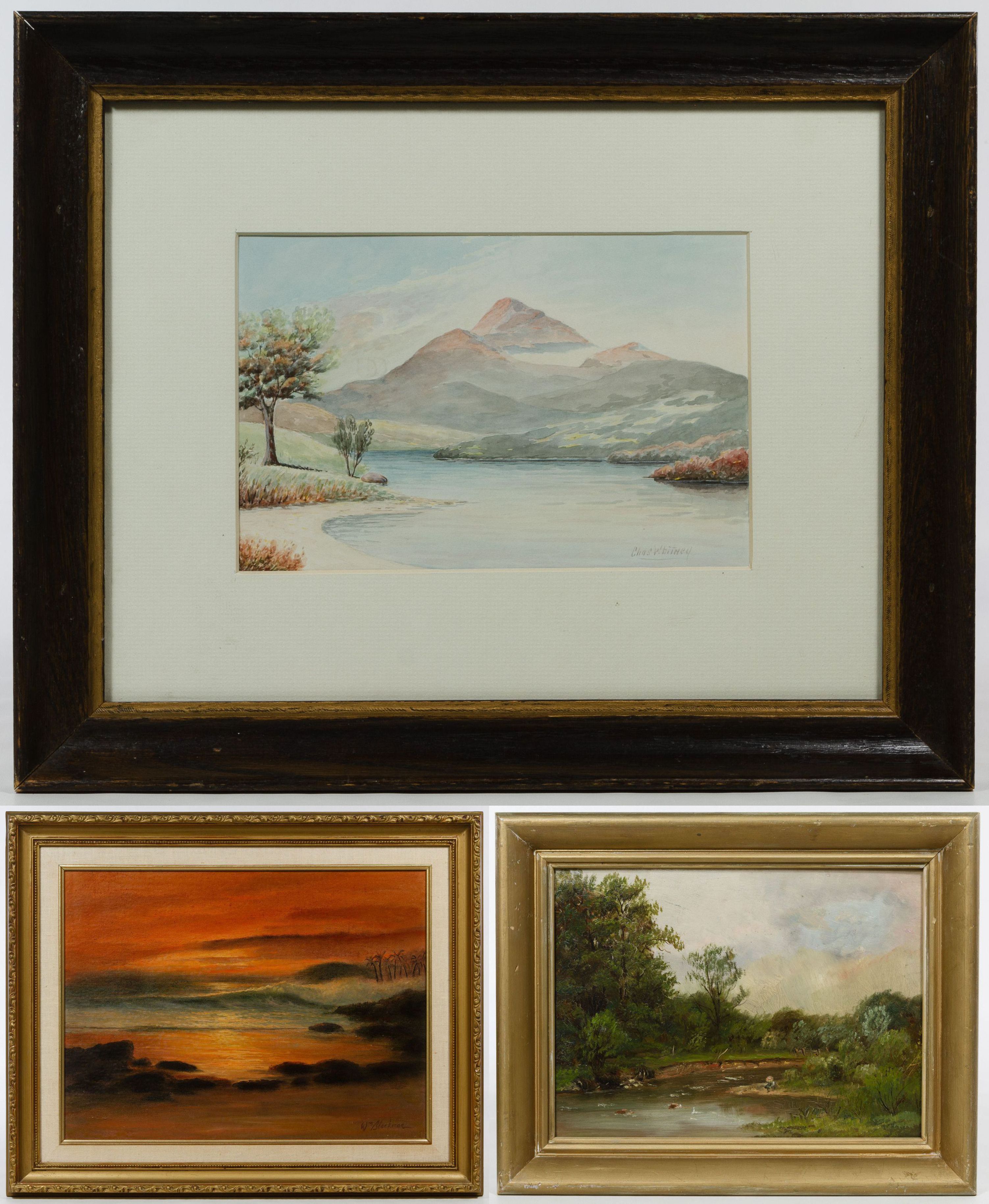 Charles Whitney (American, 1858-1949) Watercolor on