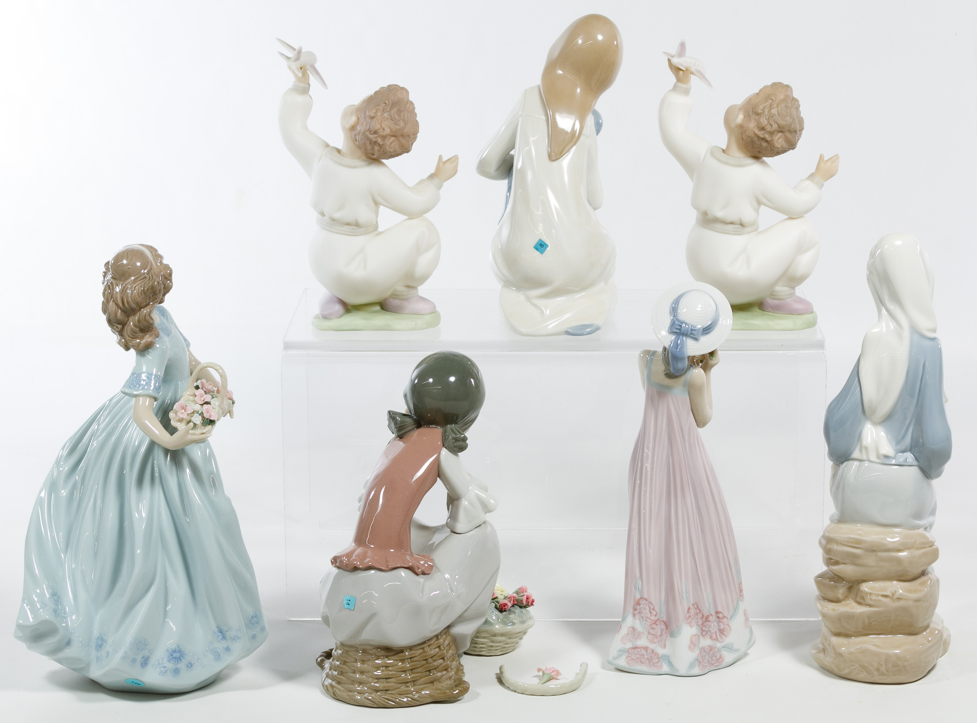 Lladro and Ceramic Figurine Assortment
