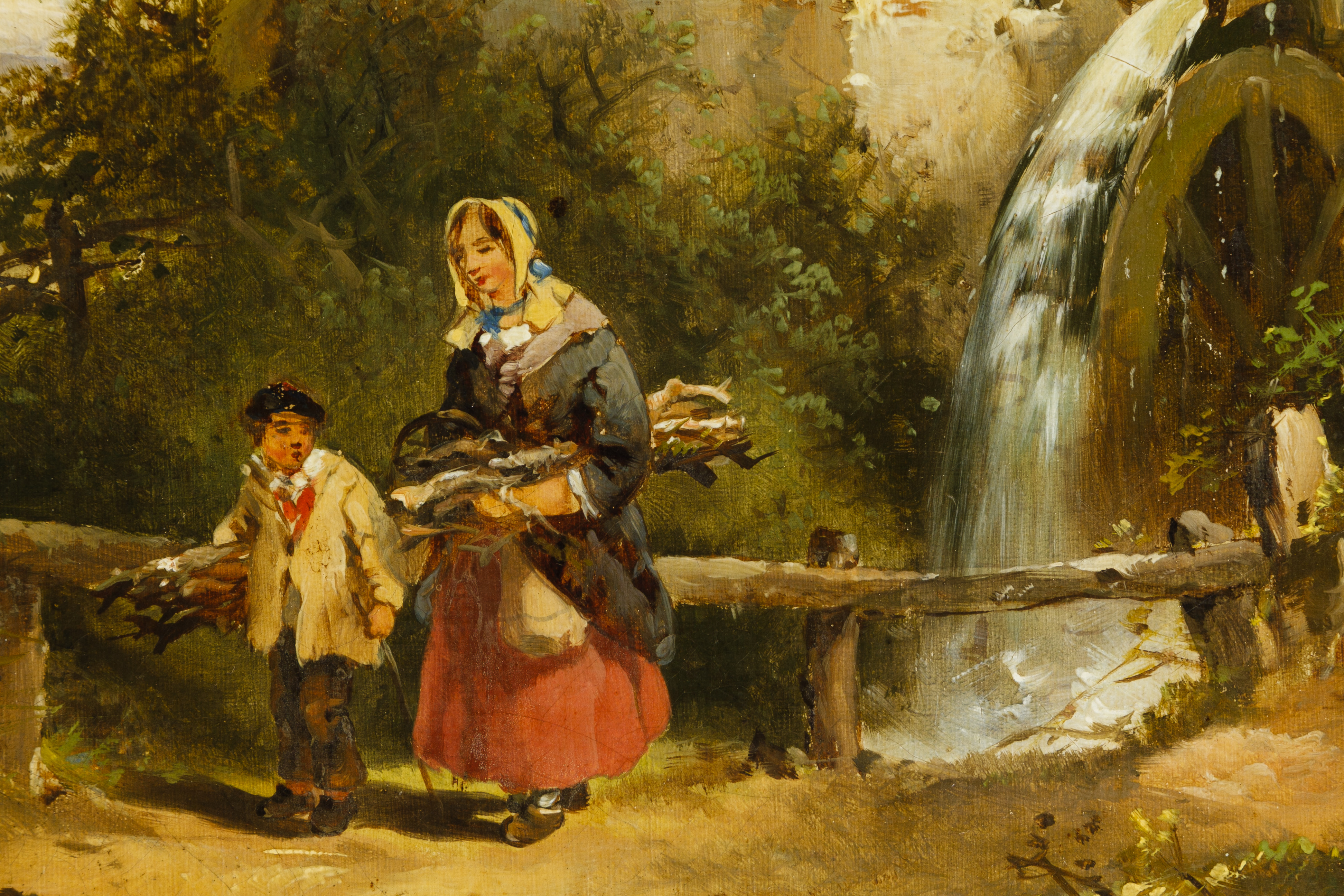 Joseph Horlor (British, 1809-1887) 'An Overshot Mill'