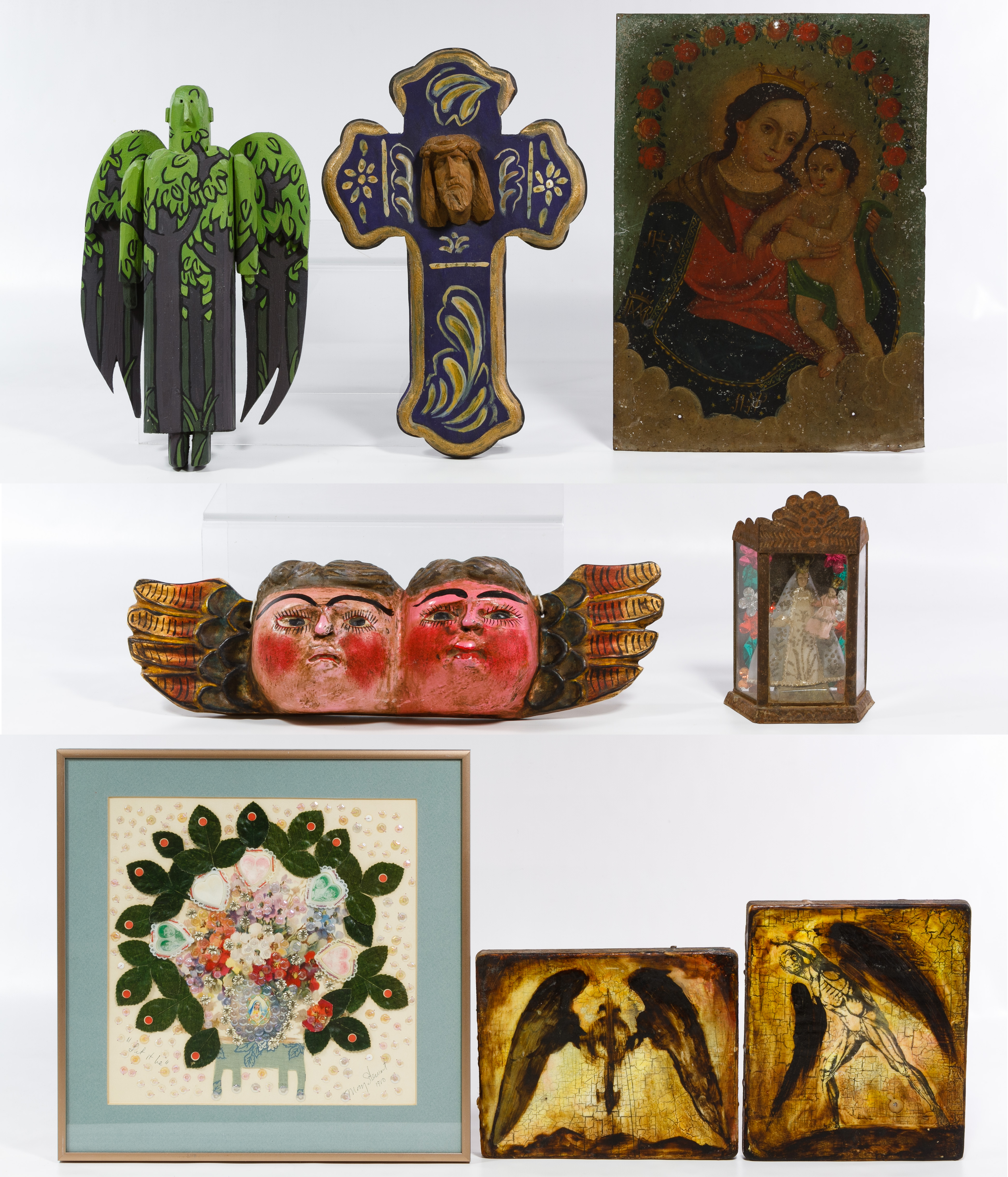 Religious Decorative Object Assortment