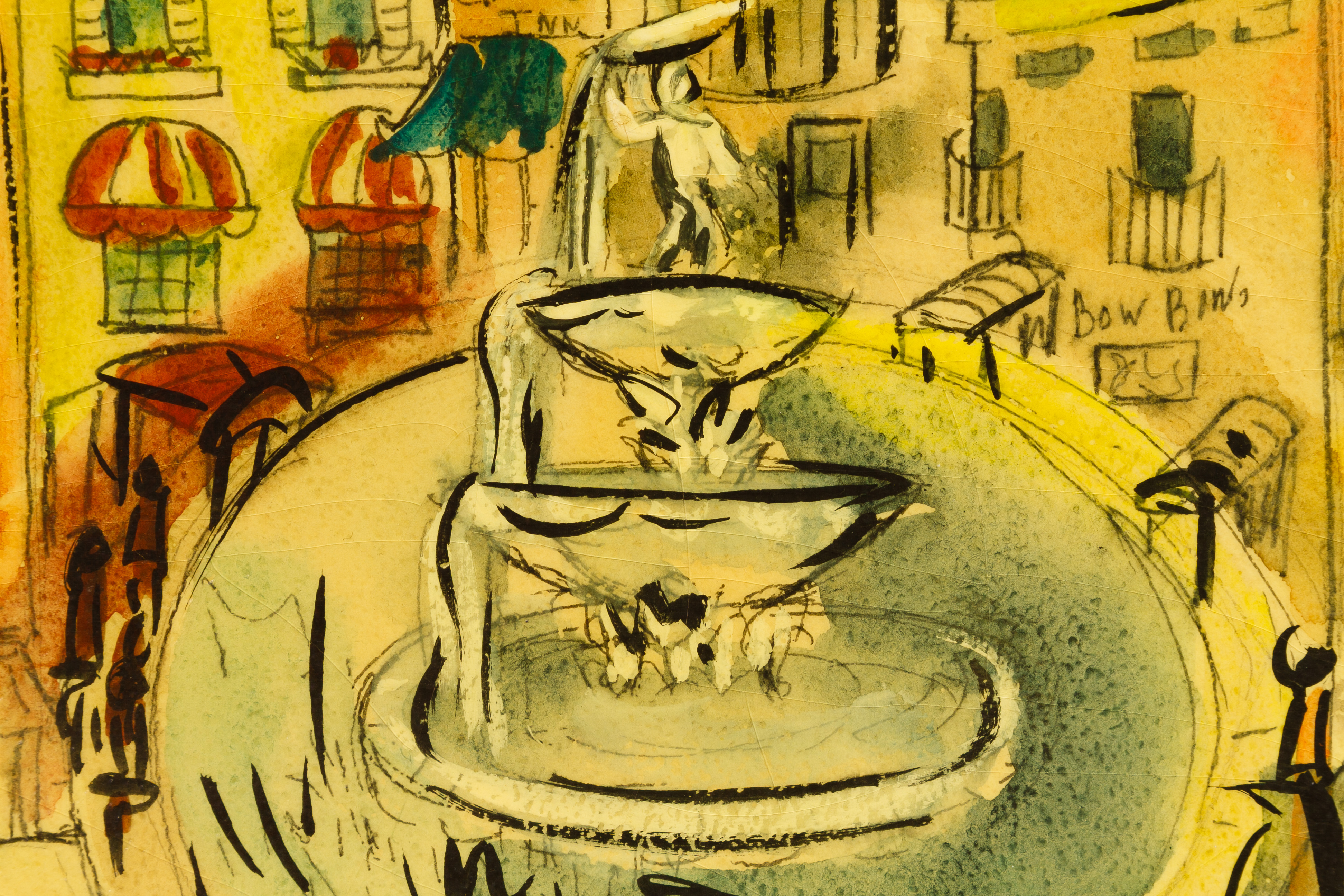 Allen Stringfellow (American, 1923-2004) Mixed Media on