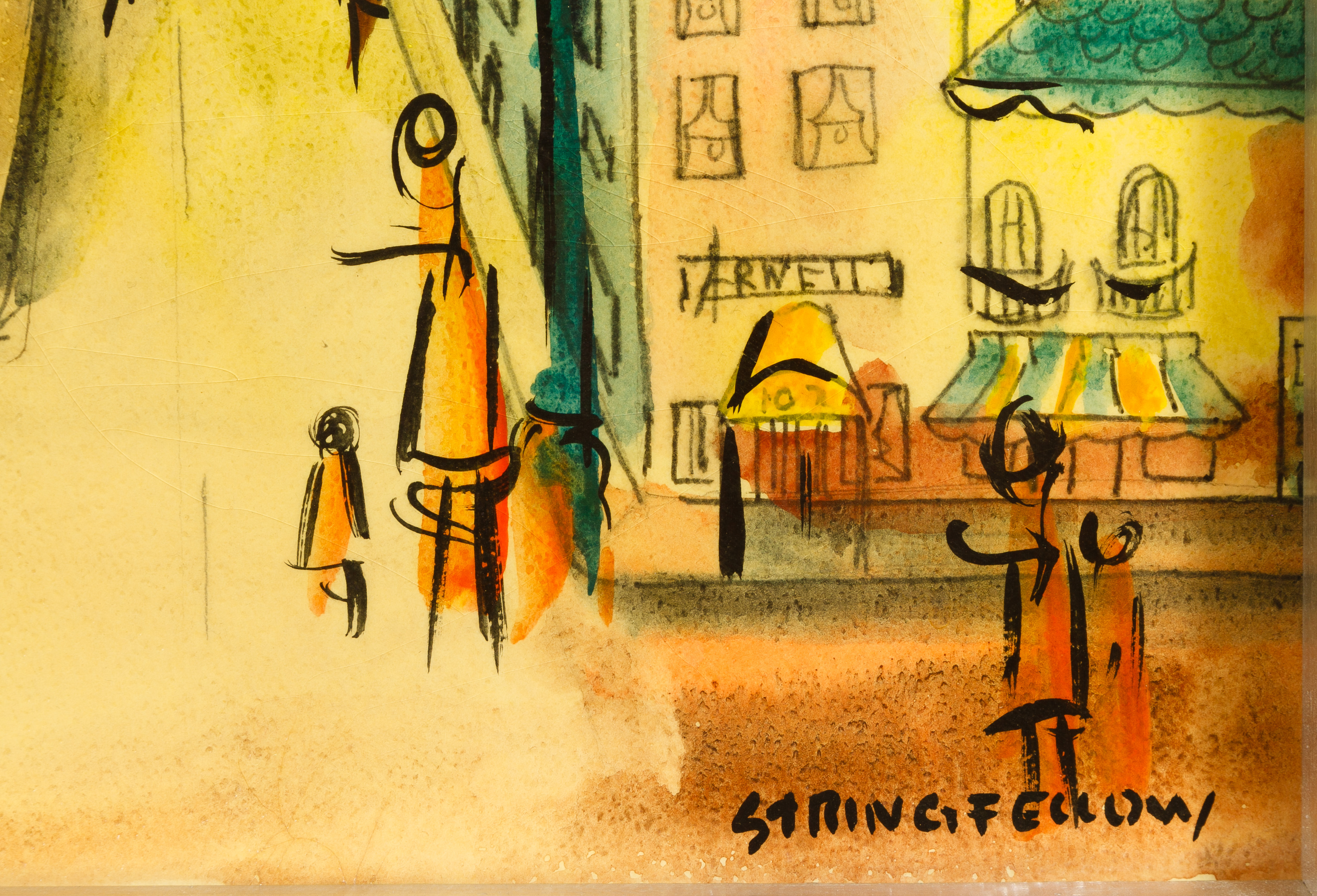 Allen Stringfellow (American, 1923-2004) Mixed Media on