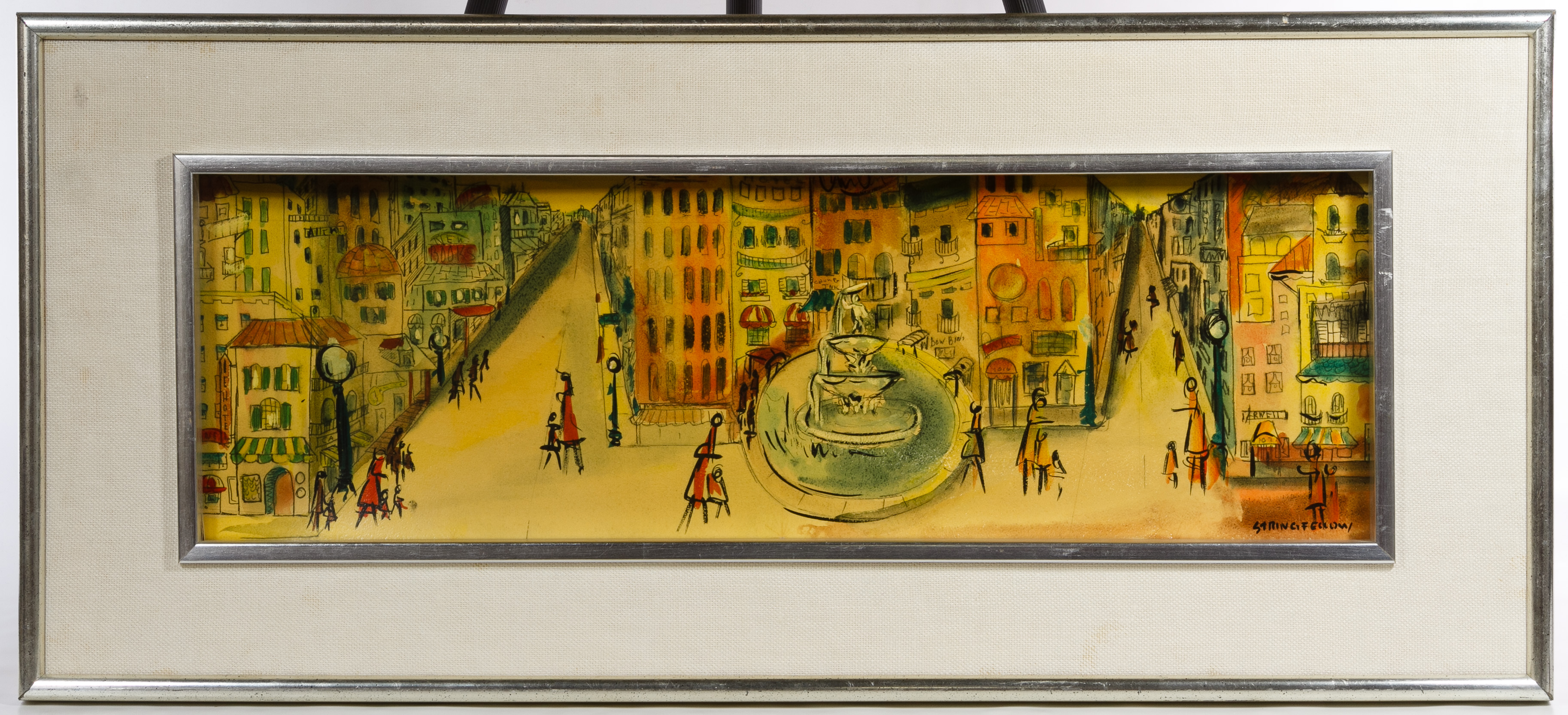 Allen Stringfellow (American, 1923-2004) Mixed Media on