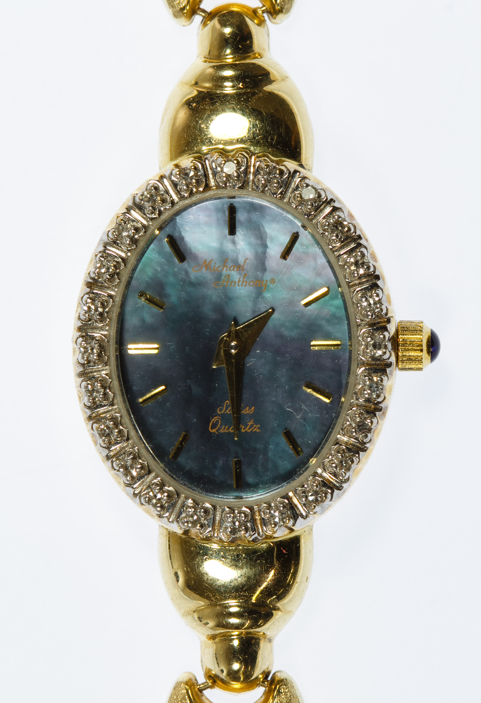 Michael Anthony 14k Gold Case and Band Wrist Watch