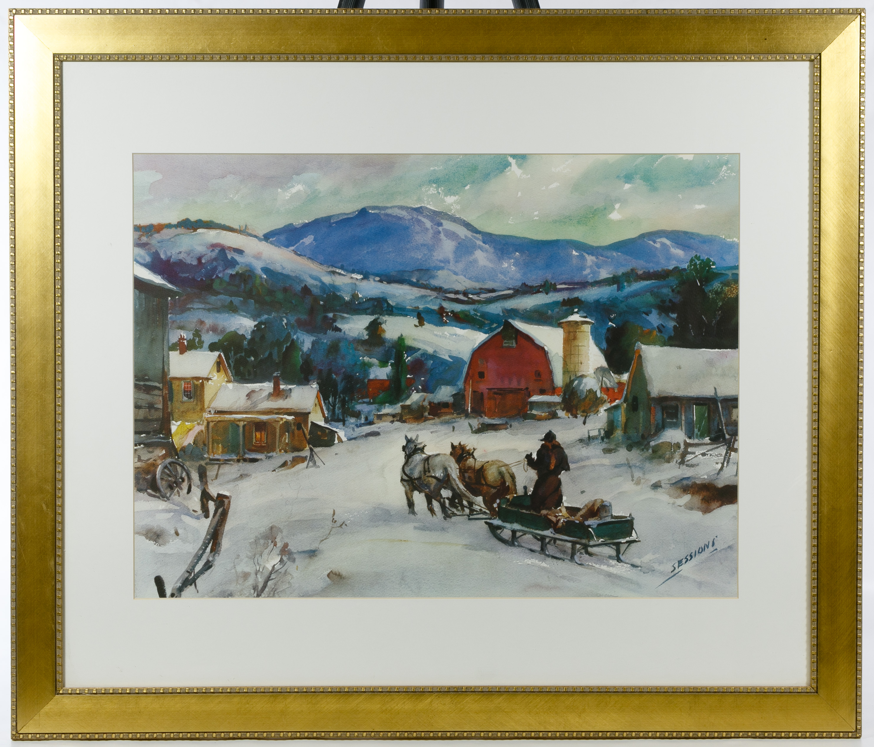 James Sessions (American, 1882-1962) Watercolor on