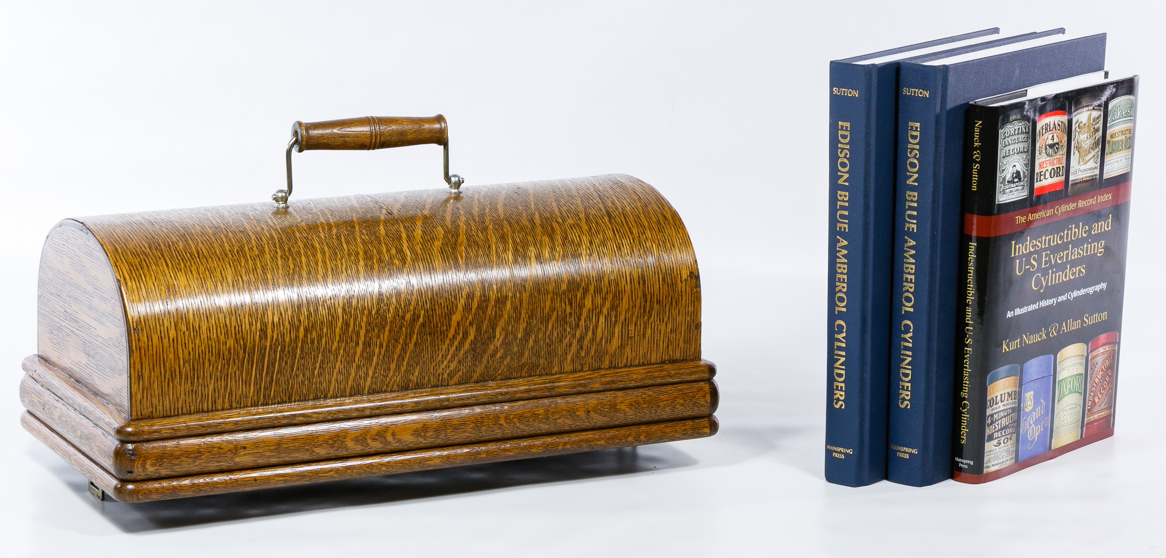 Edison Model XE Cylinder Roll Phonograph with Roll