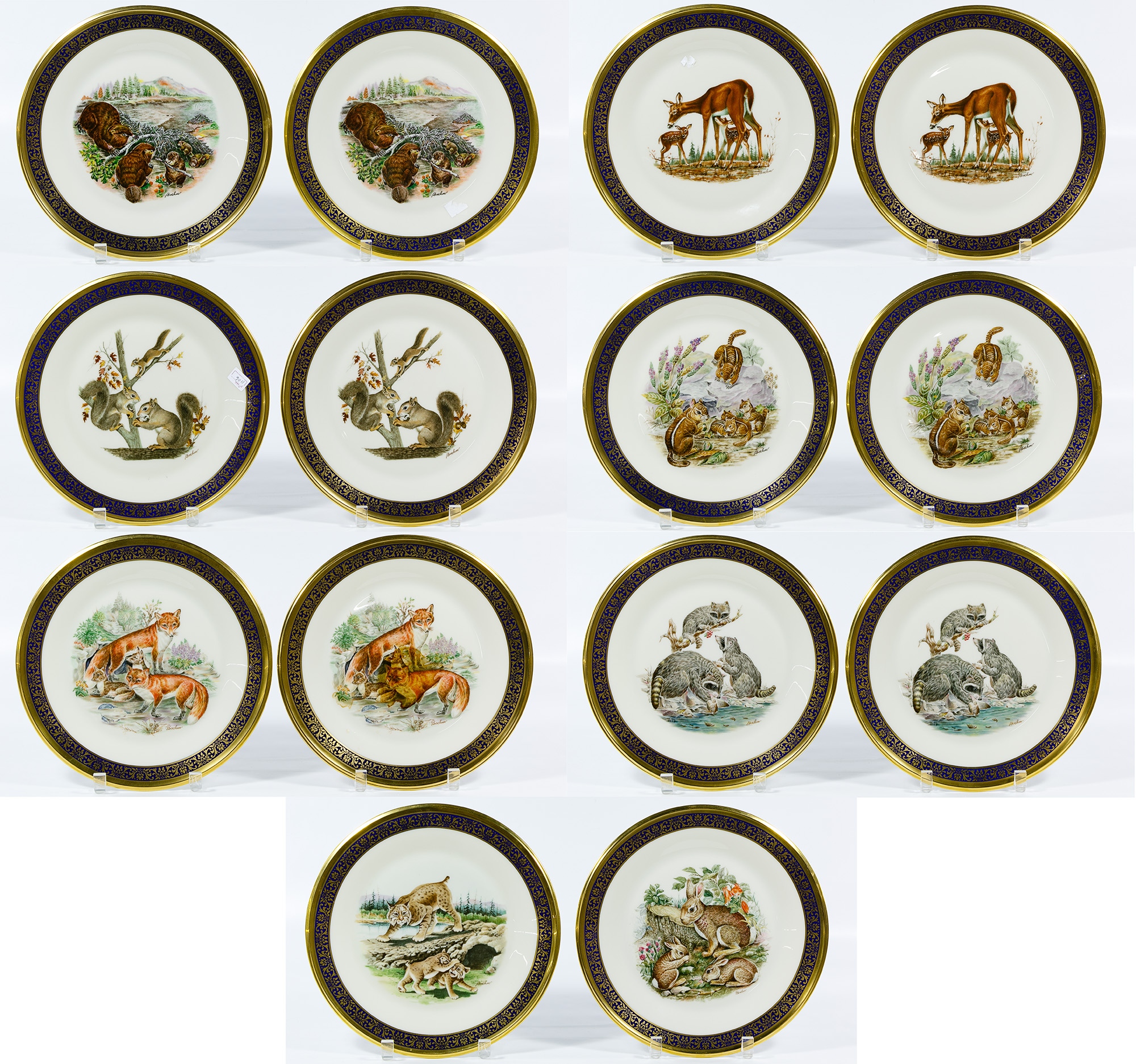 Lenox 'Woodland Wildlife' Plates by Boehm