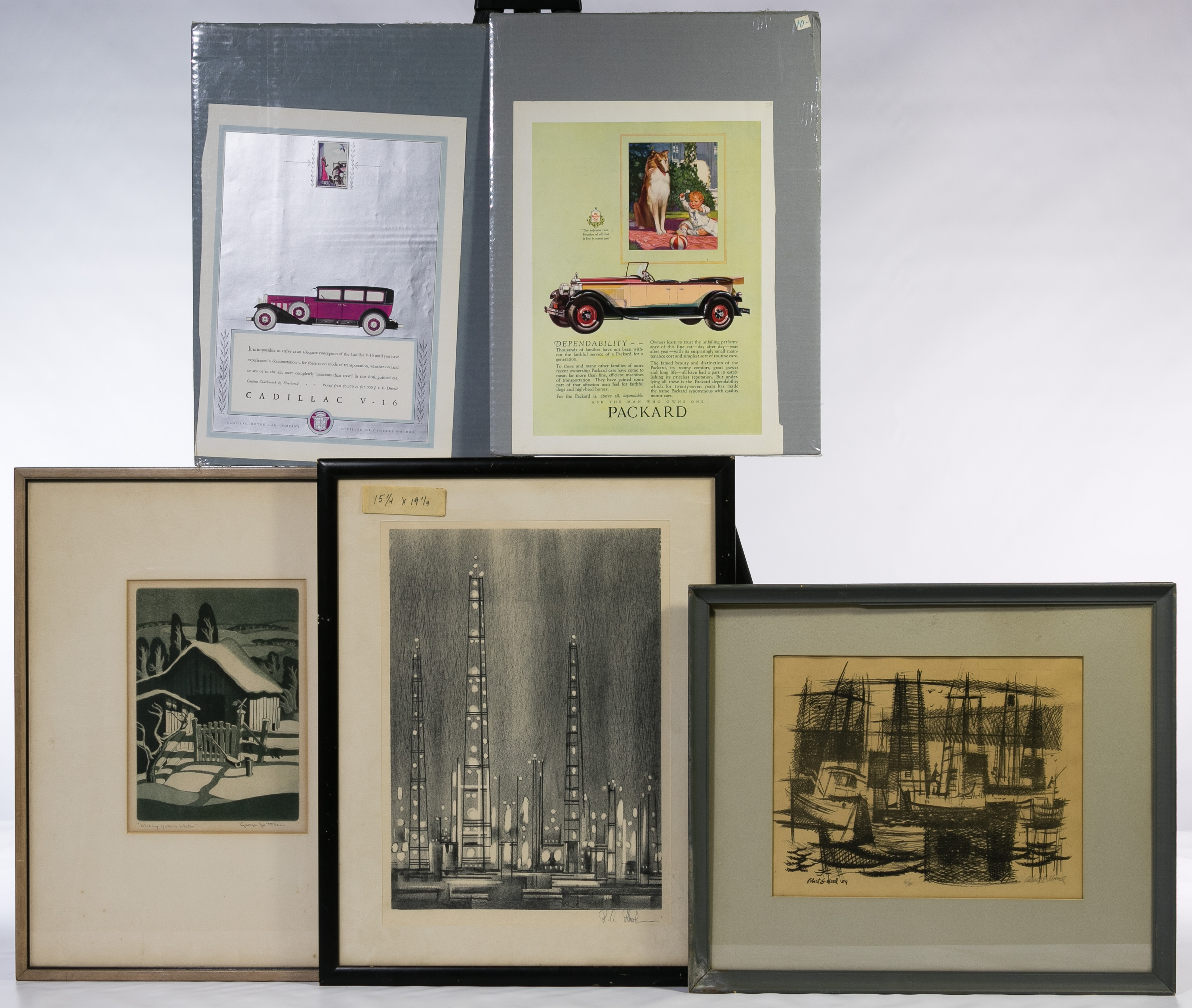 George Jo Mess (American, 1898-1962) 'Wishing Gate in