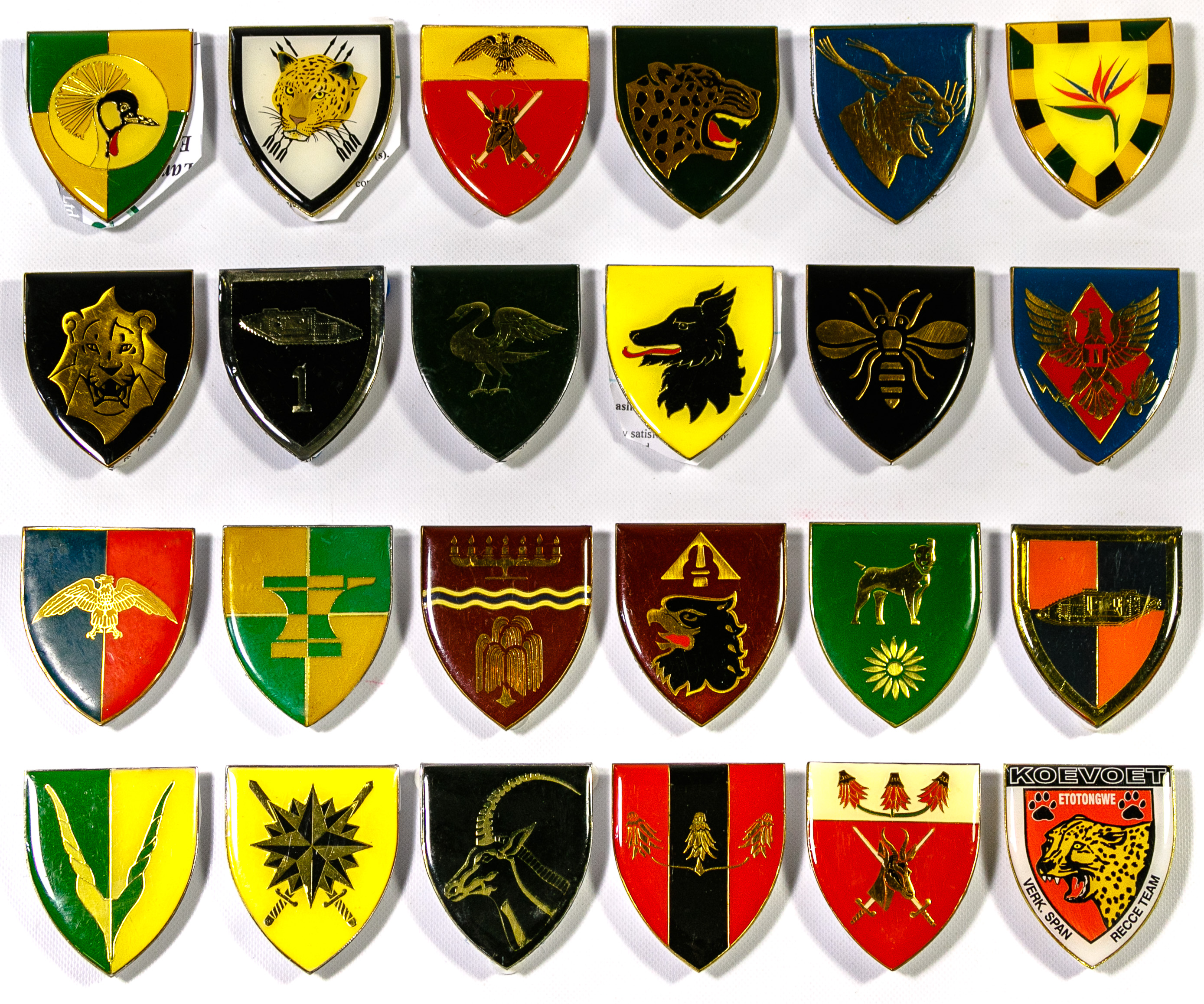 South African Arm Shield Assortment