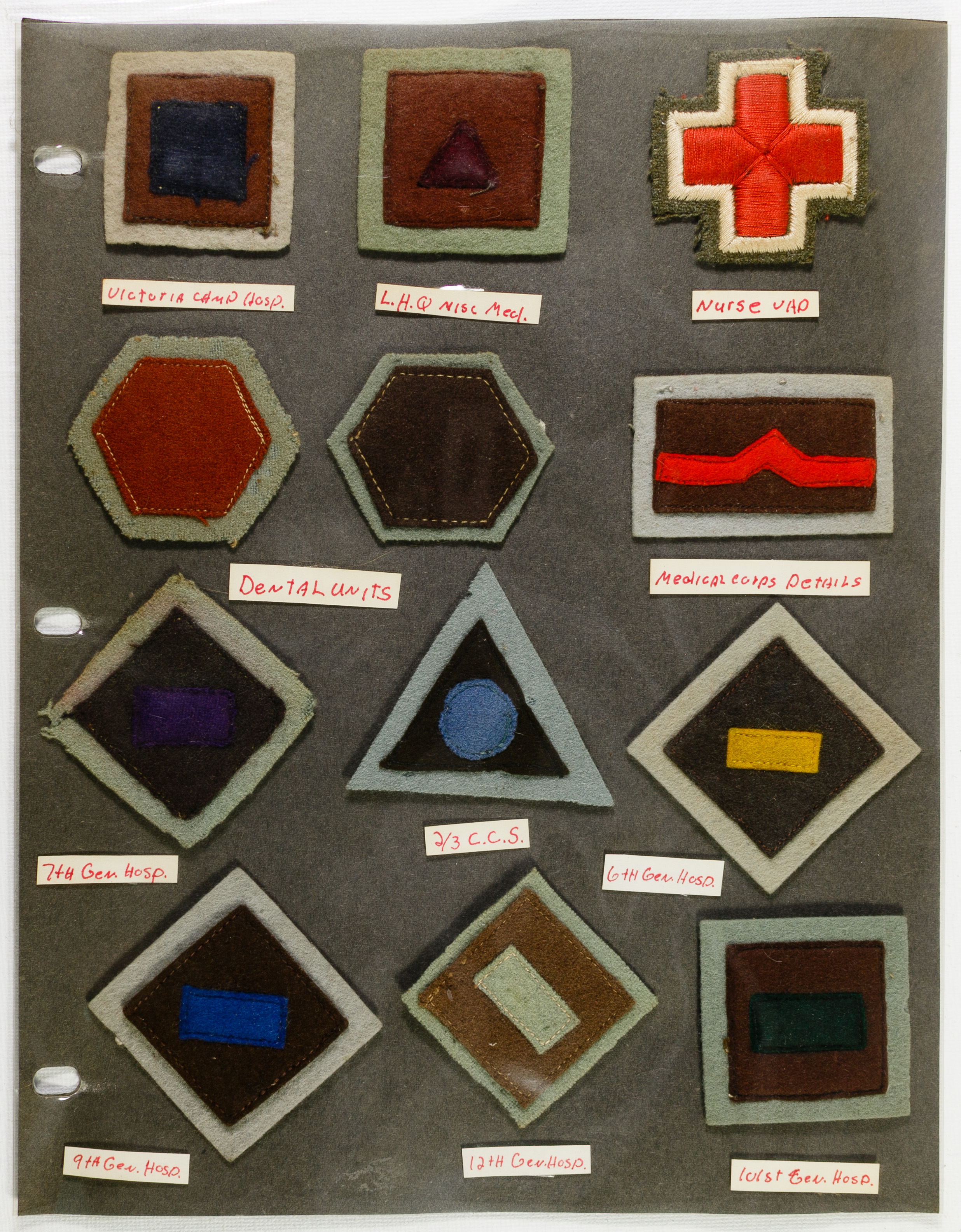 World War II and Later Unit World Patch Assortment