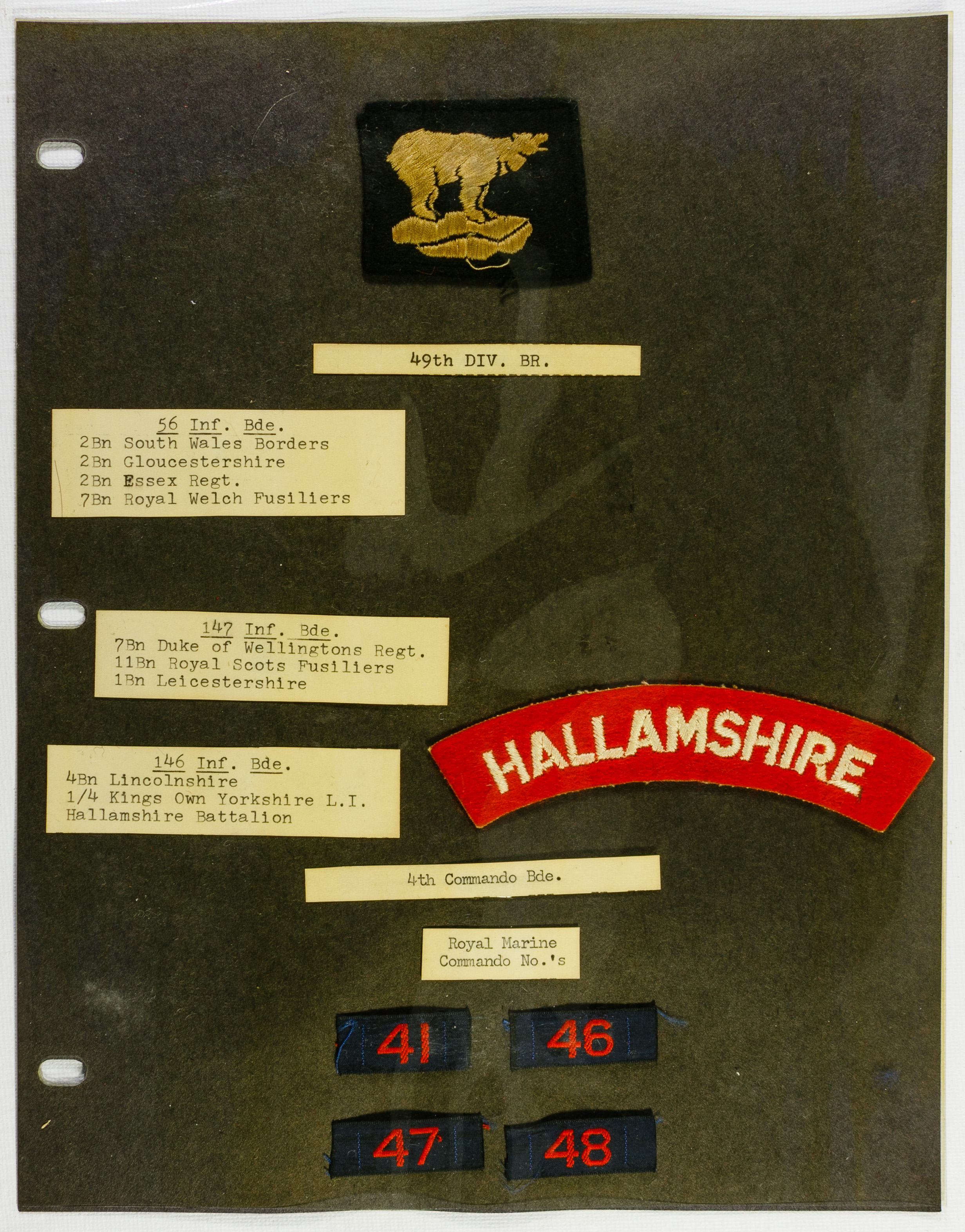 World War II and Later Military Patch Assortment