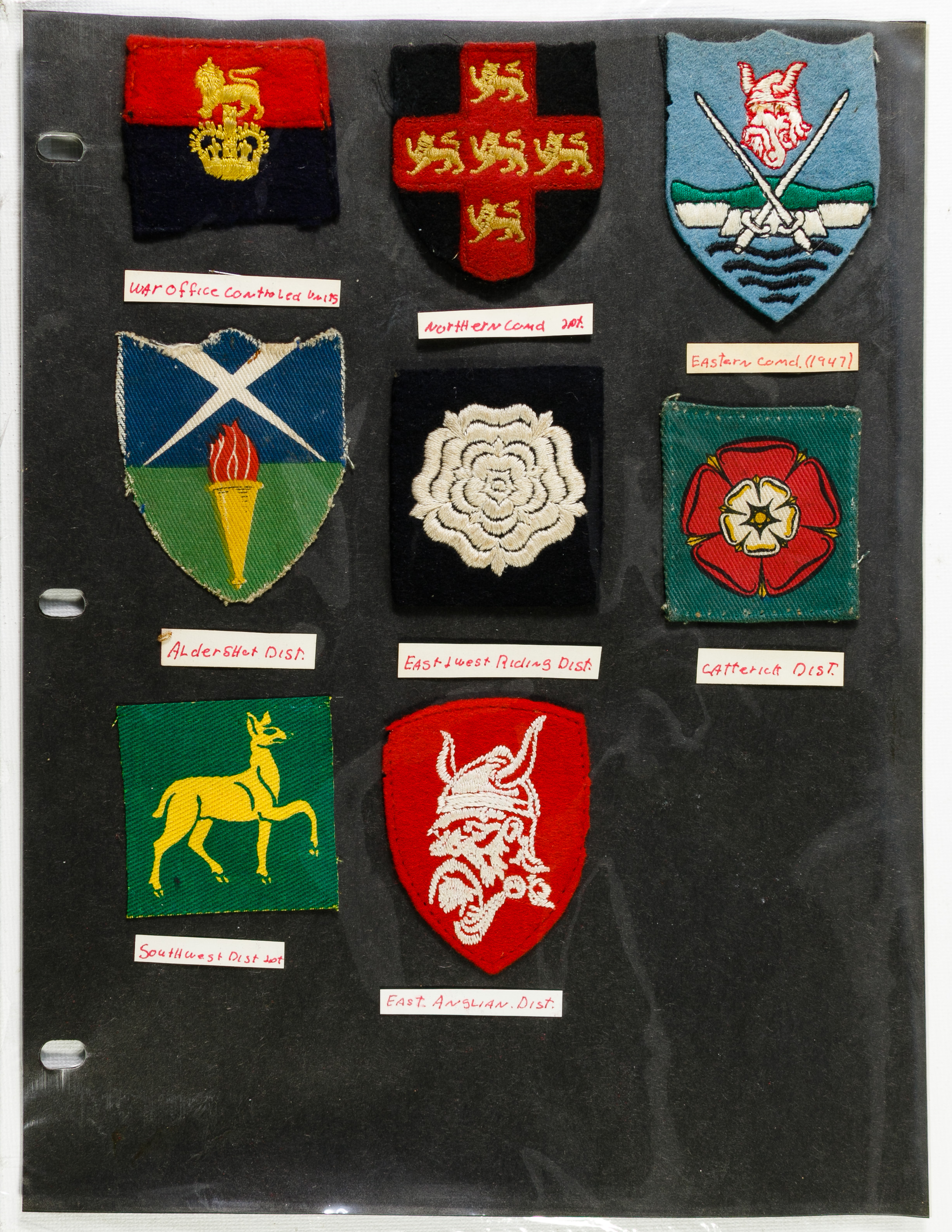 World War II and Later British Shoulder Title and Trade