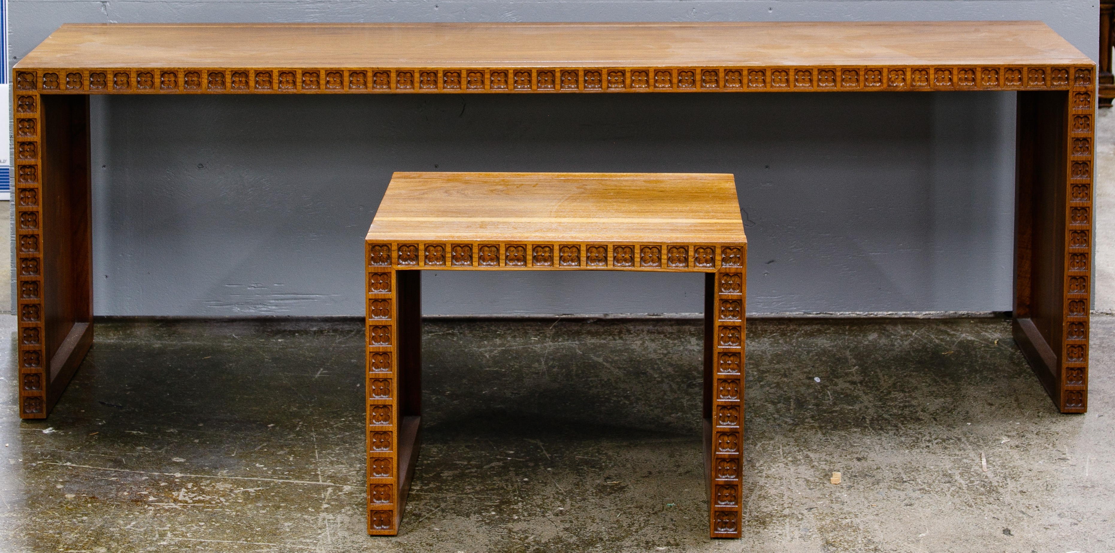 MCM Style Walnut Coffee and End Table