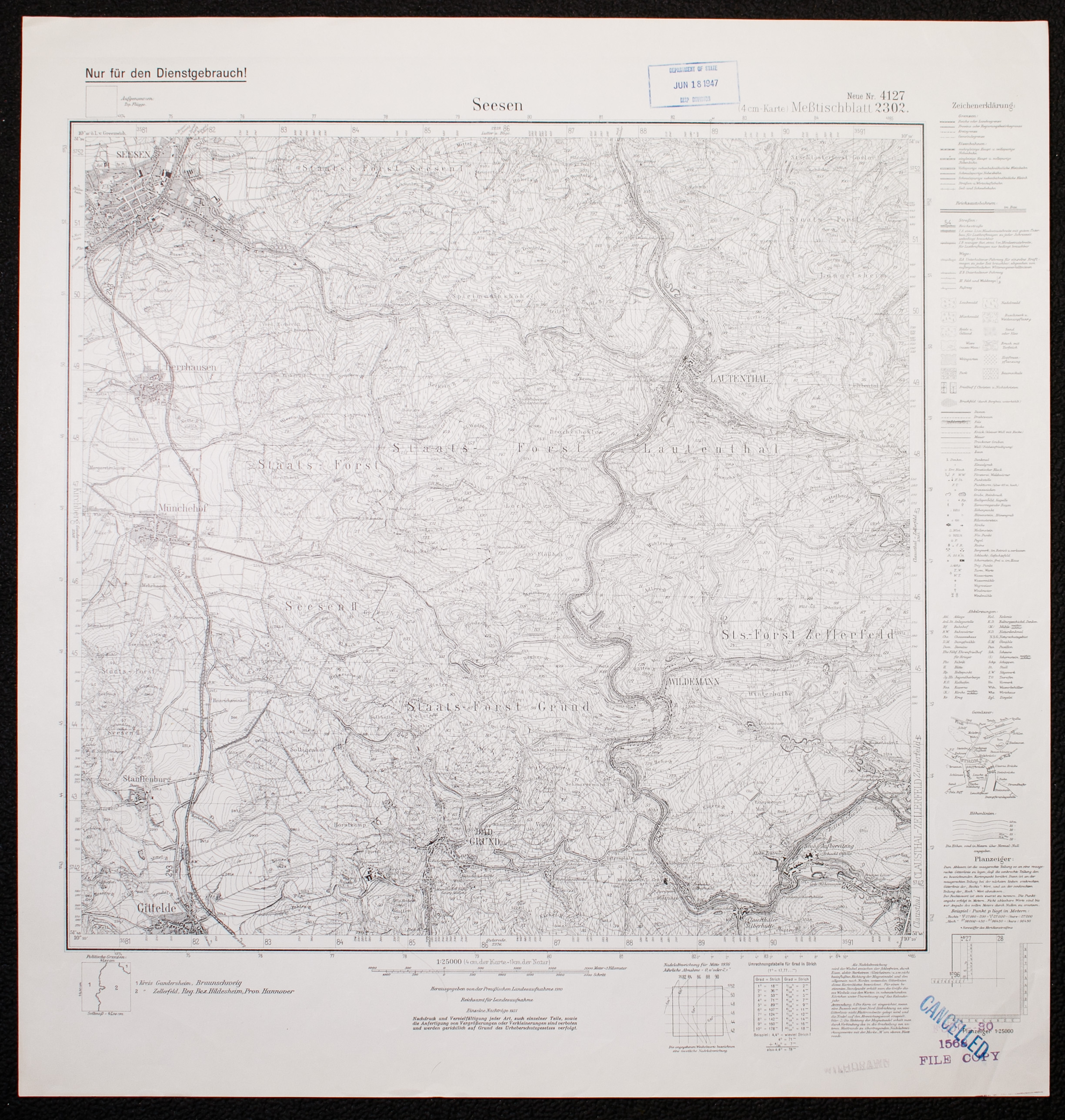 World War II Captured German Service Maps