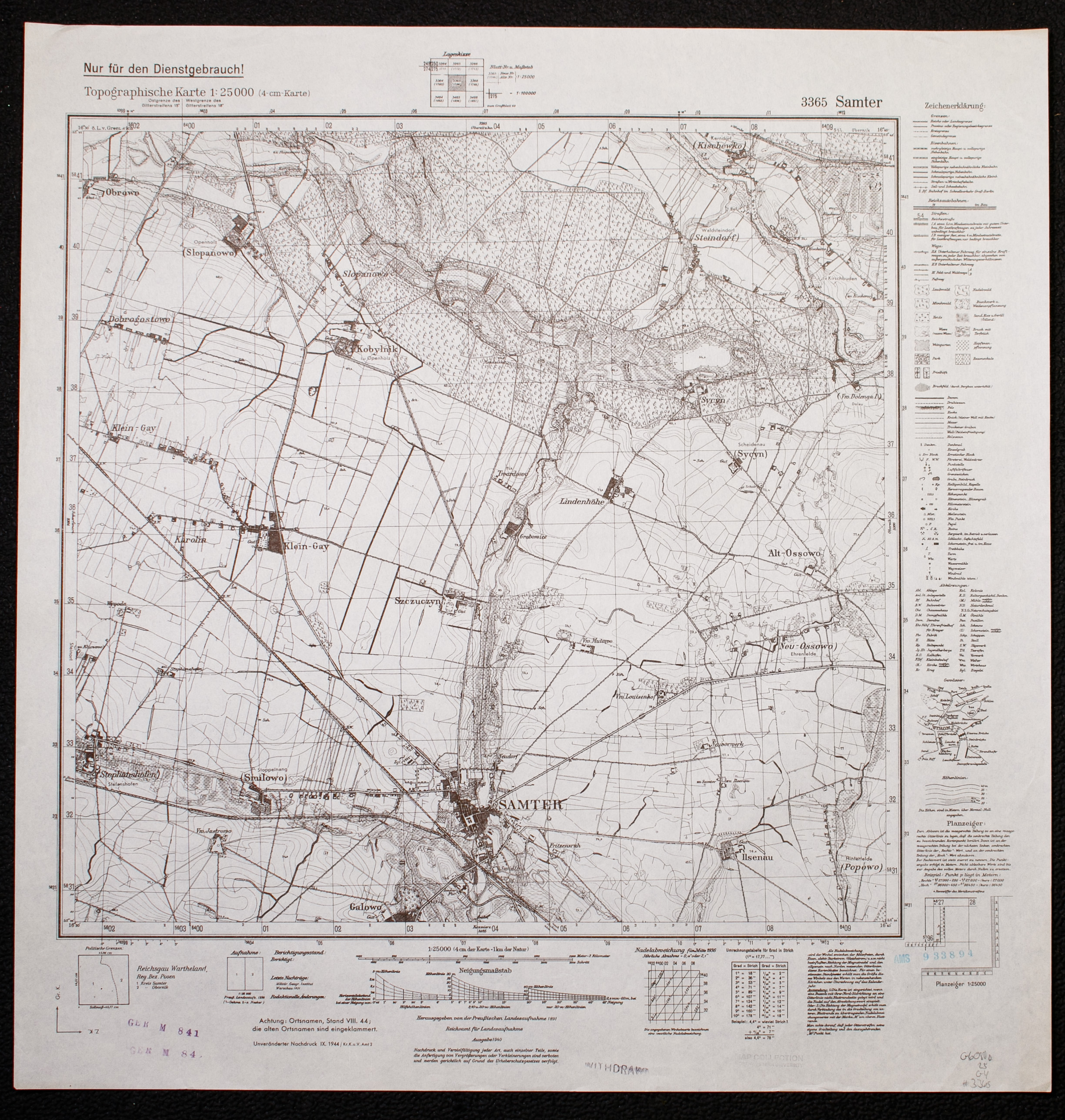 World War II Captured German Service Maps