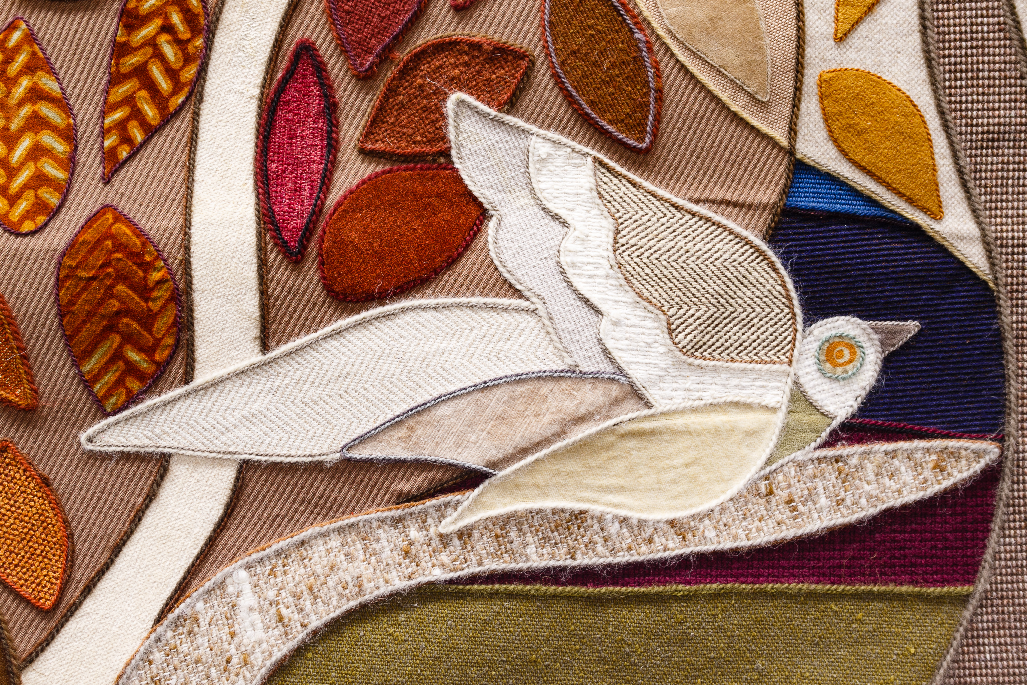 Helen Webber (American, 20th Century) Wool Wall Hanging