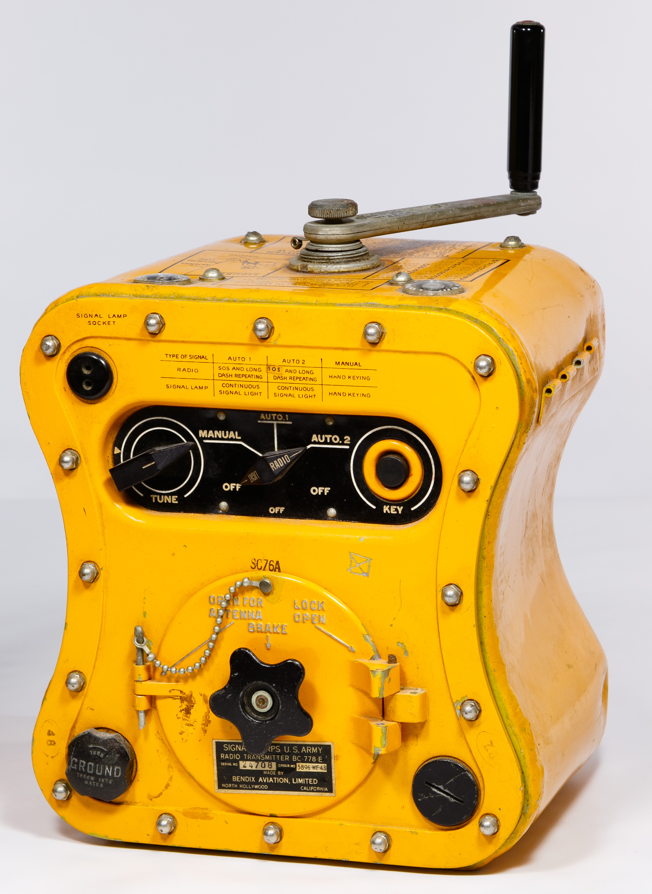 Sold Price: World War II US 'Gibson Girl' Transmitter - Invalid date CDT