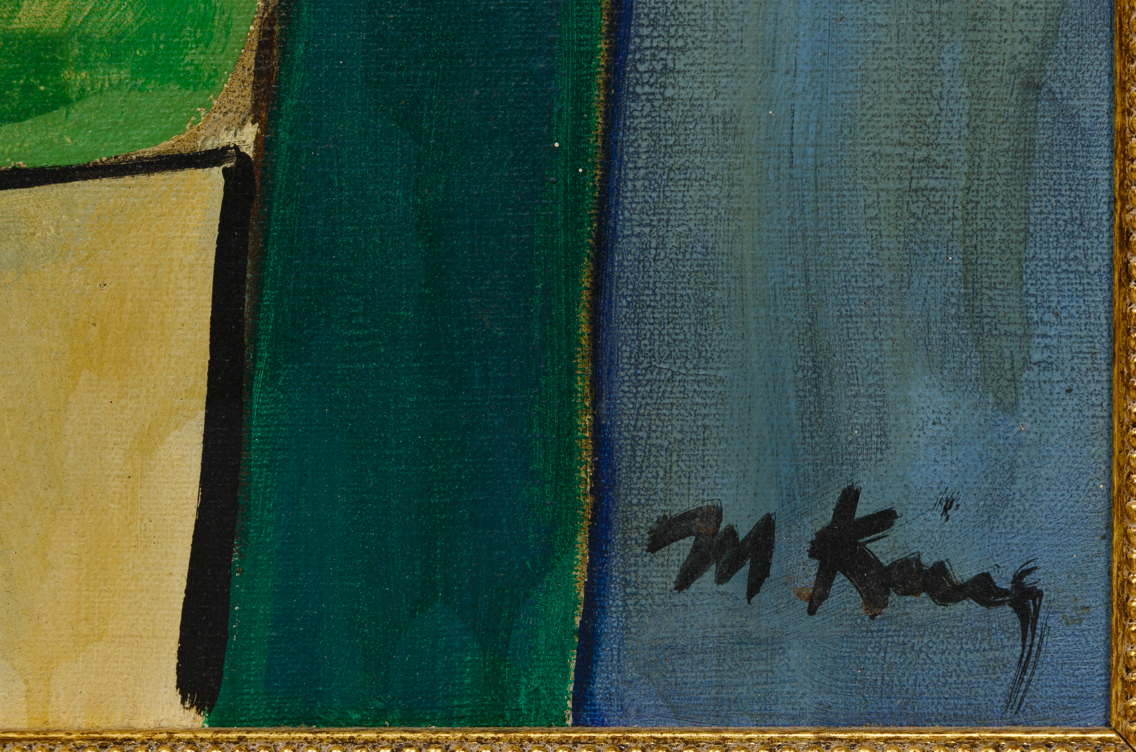 Melvin King (American, b.1928) Oil on Canvas