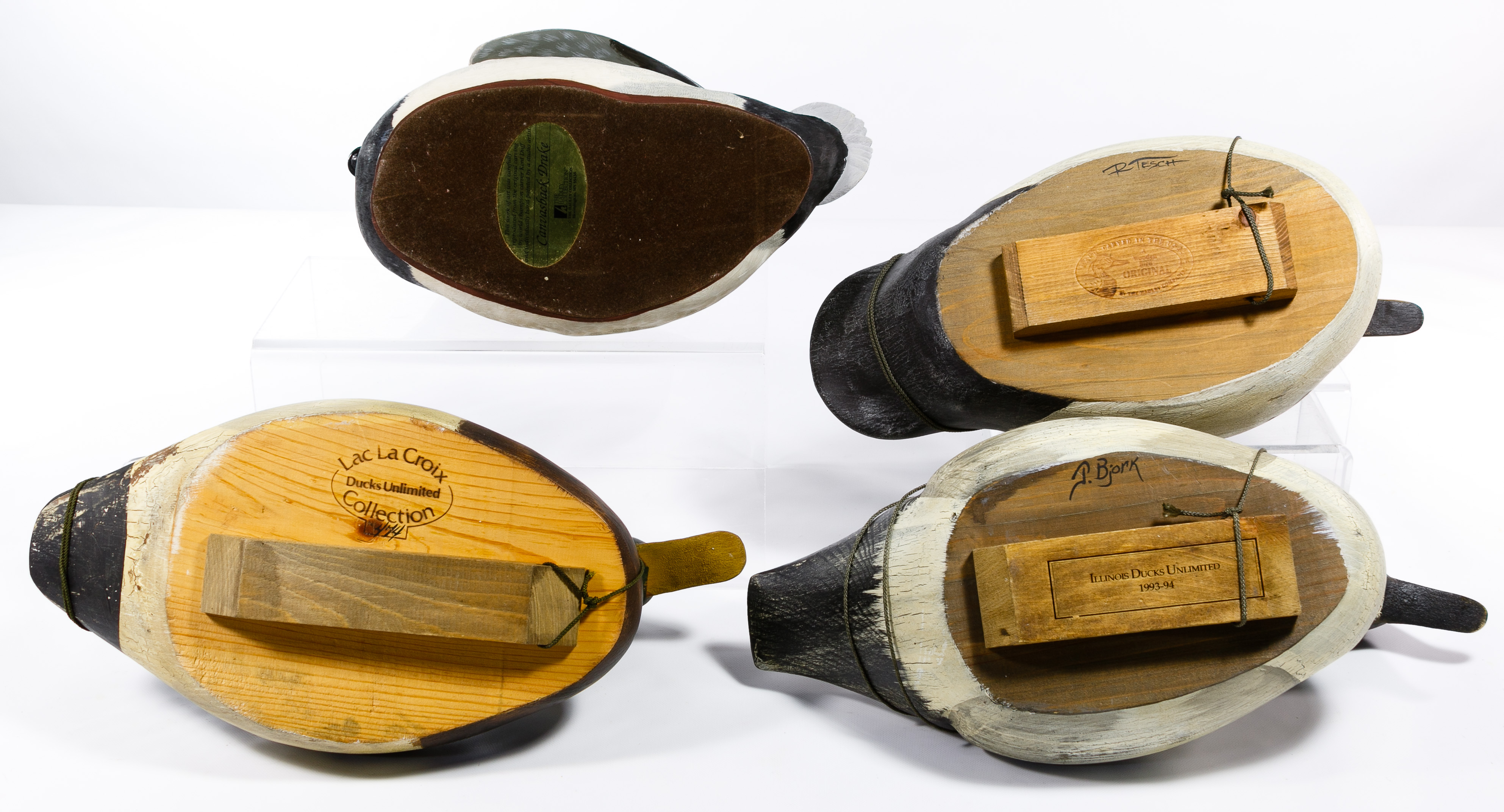 Ducks Unlimited and Hadley Carved Duck Decoy Assortment