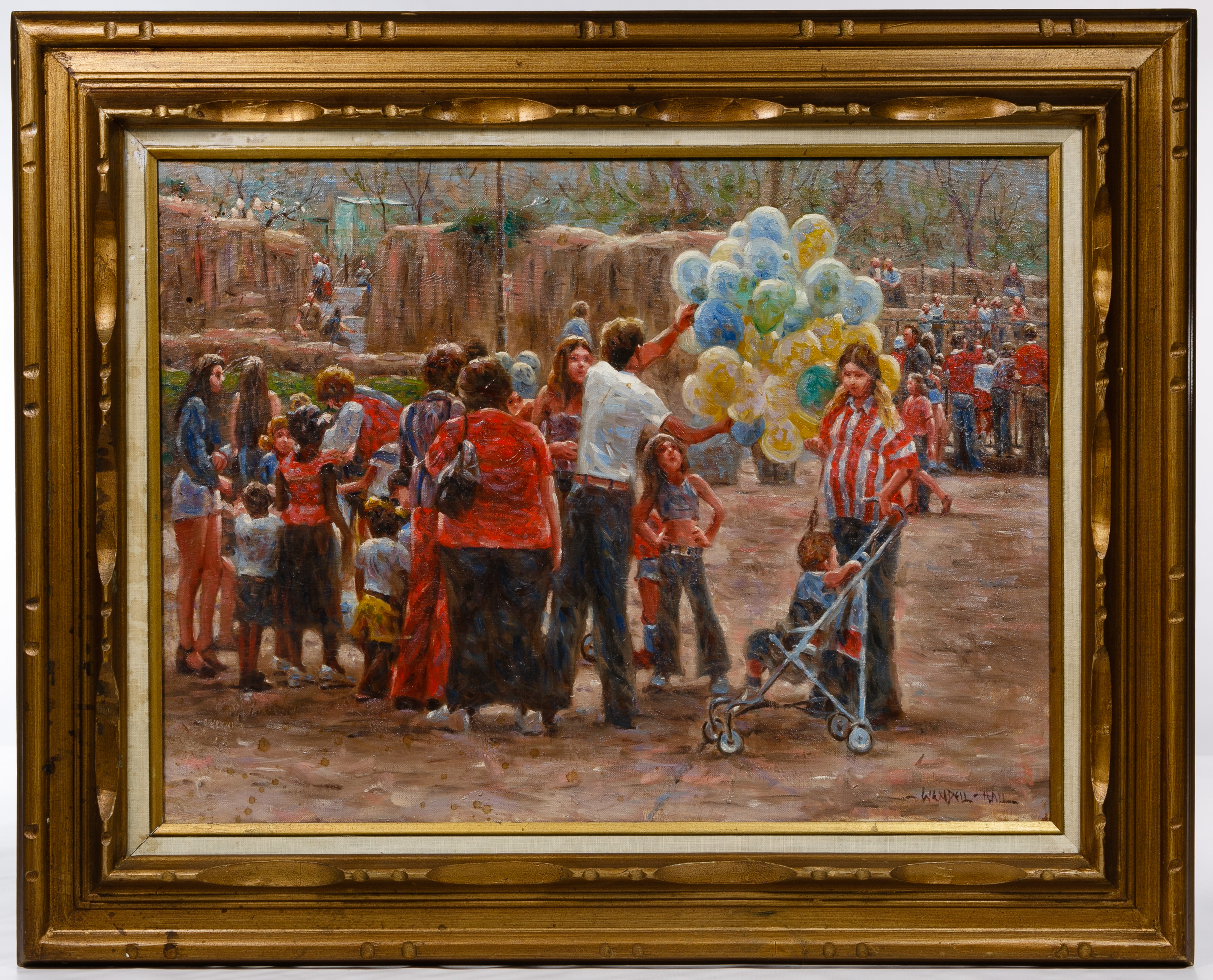 Wendell Hall (American, b.1934) Oil on Canvas