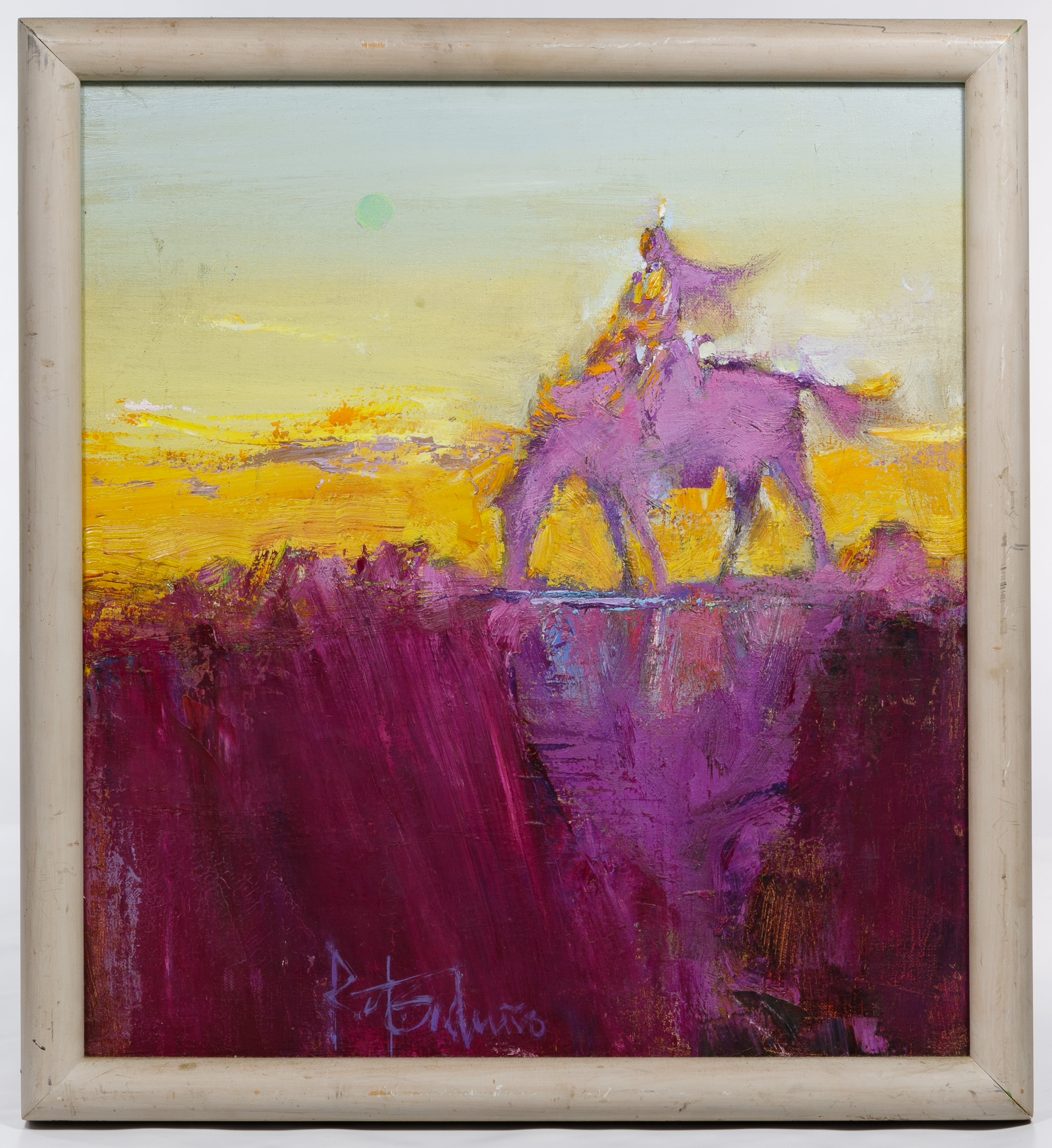Sold Price: Robert Orduno (Native American, b.1933) 'Indian Warrior ...
