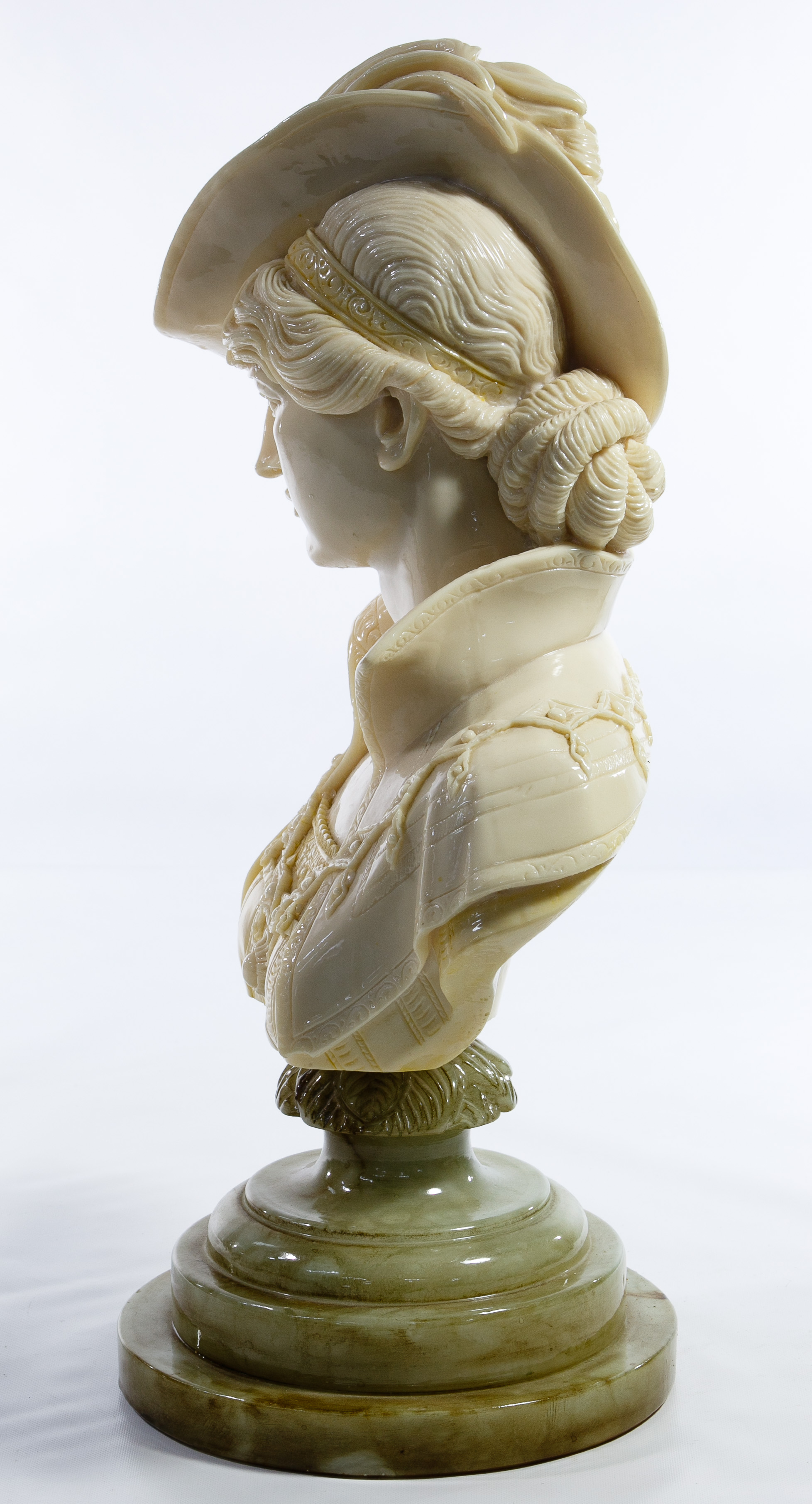 Molded Plastic Female Bust