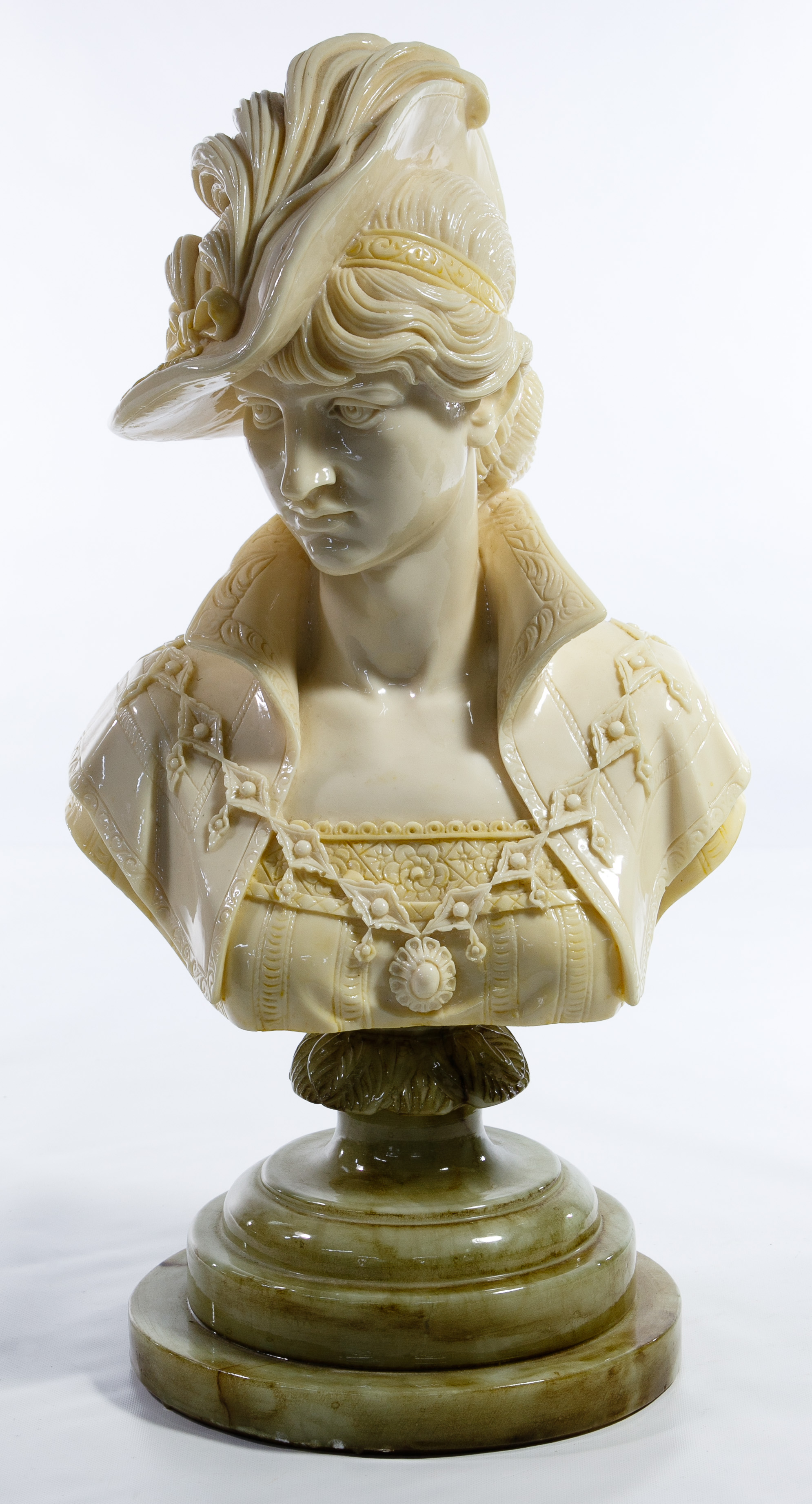 Molded Plastic Female Bust