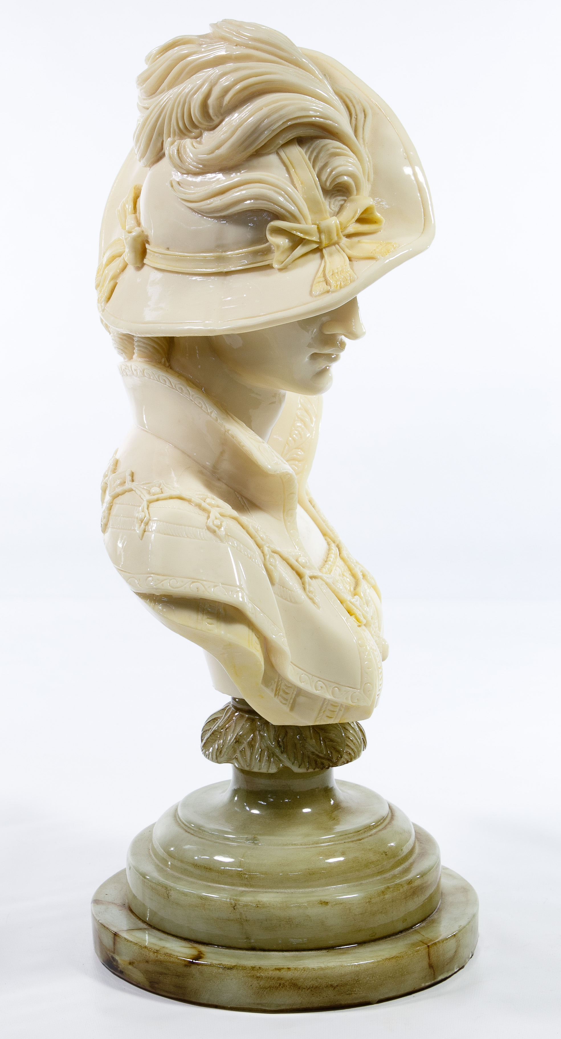 Molded Plastic Female Bust