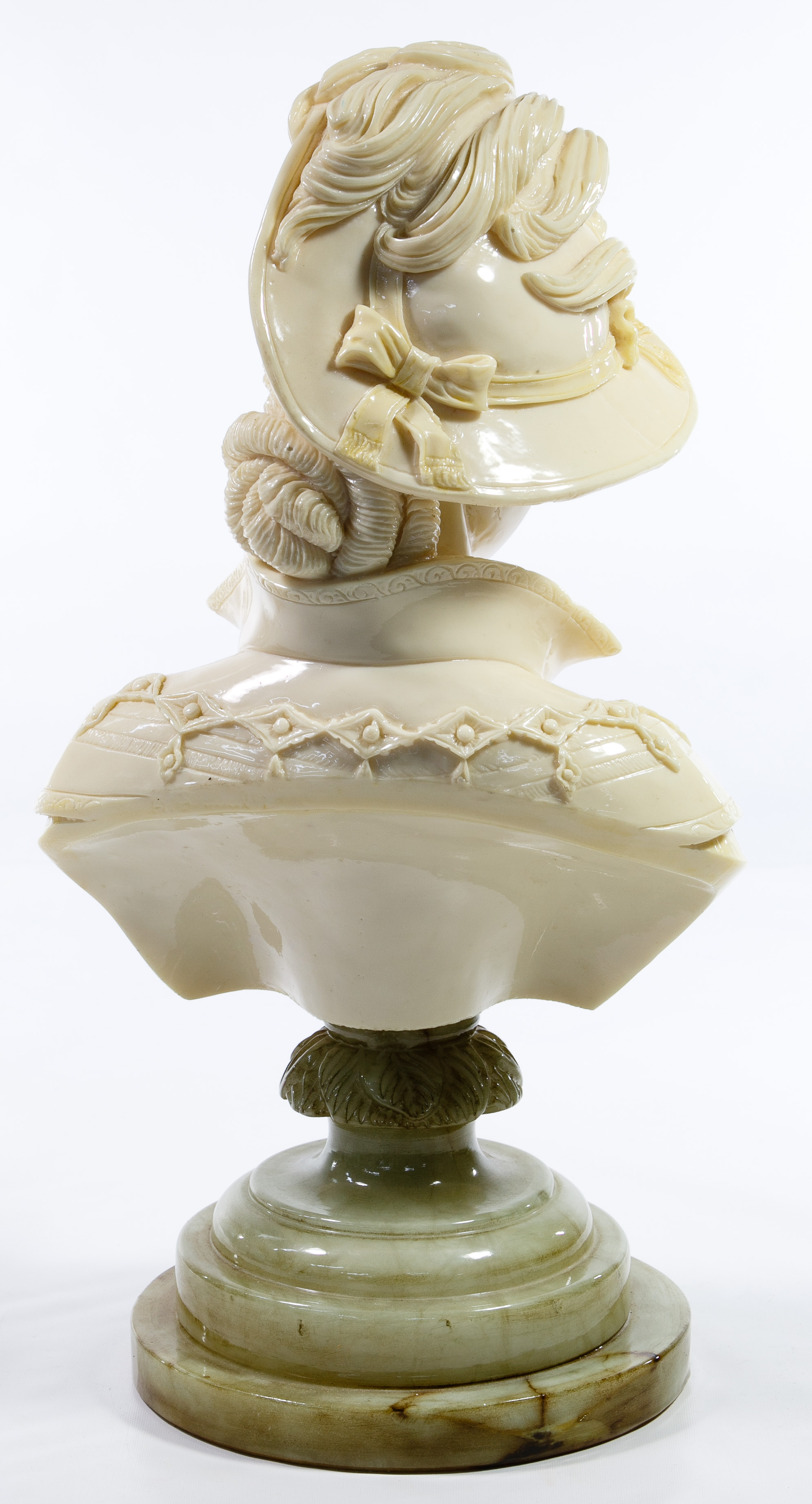 Molded Plastic Female Bust