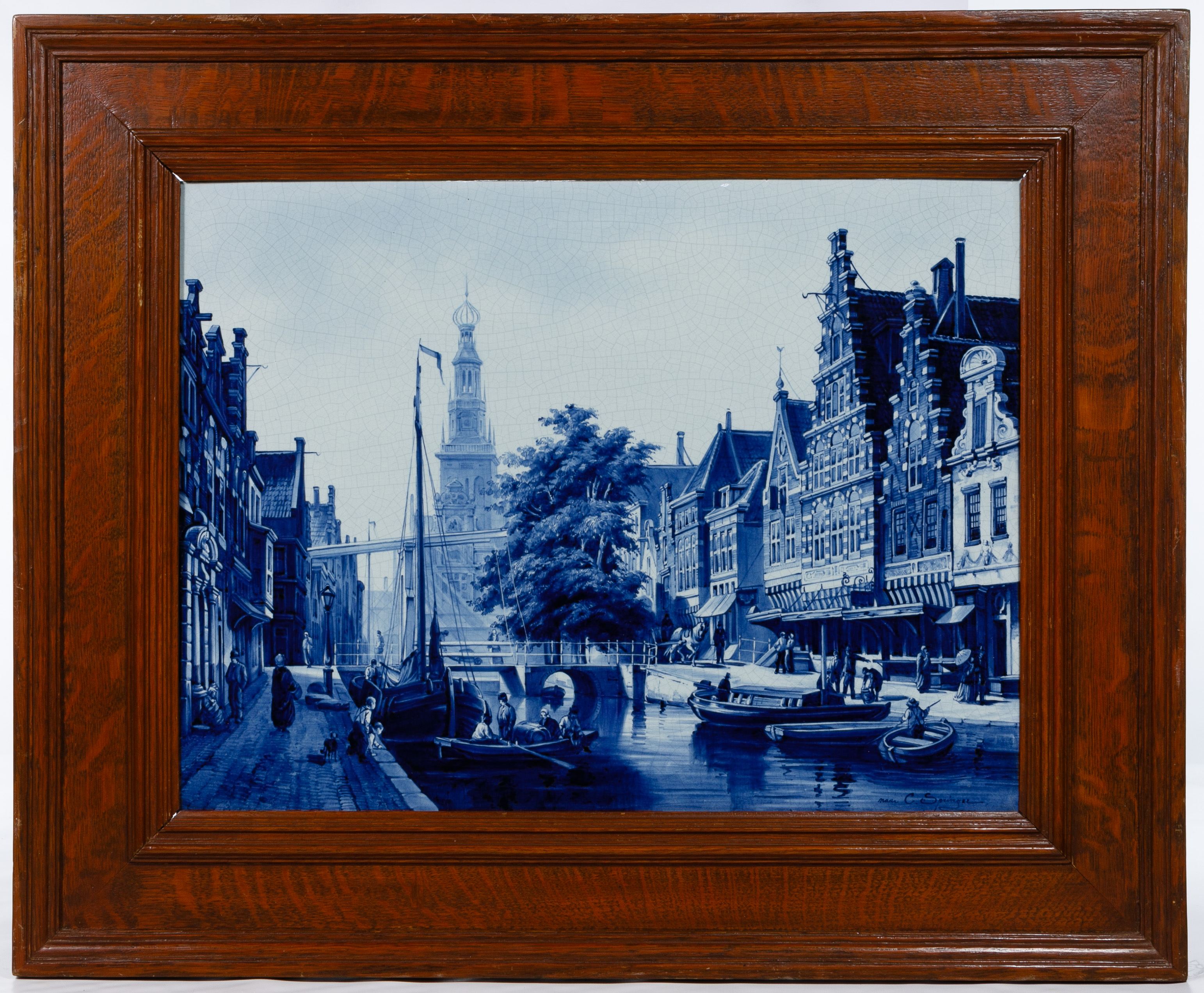 Delft Framed Wall Hanging