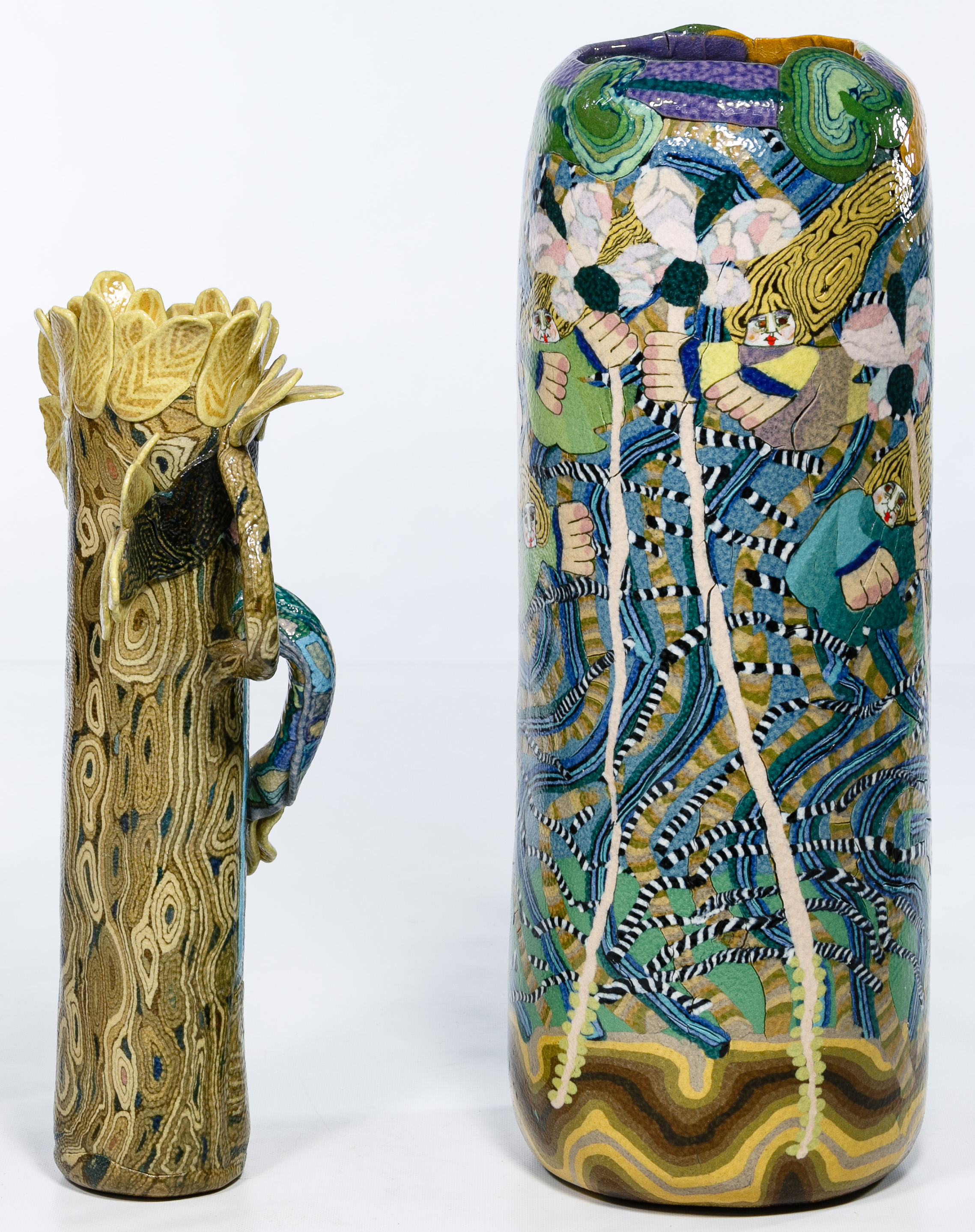 Jane Goslin Peiser (American, b. 1933) Ceramic Vase and
