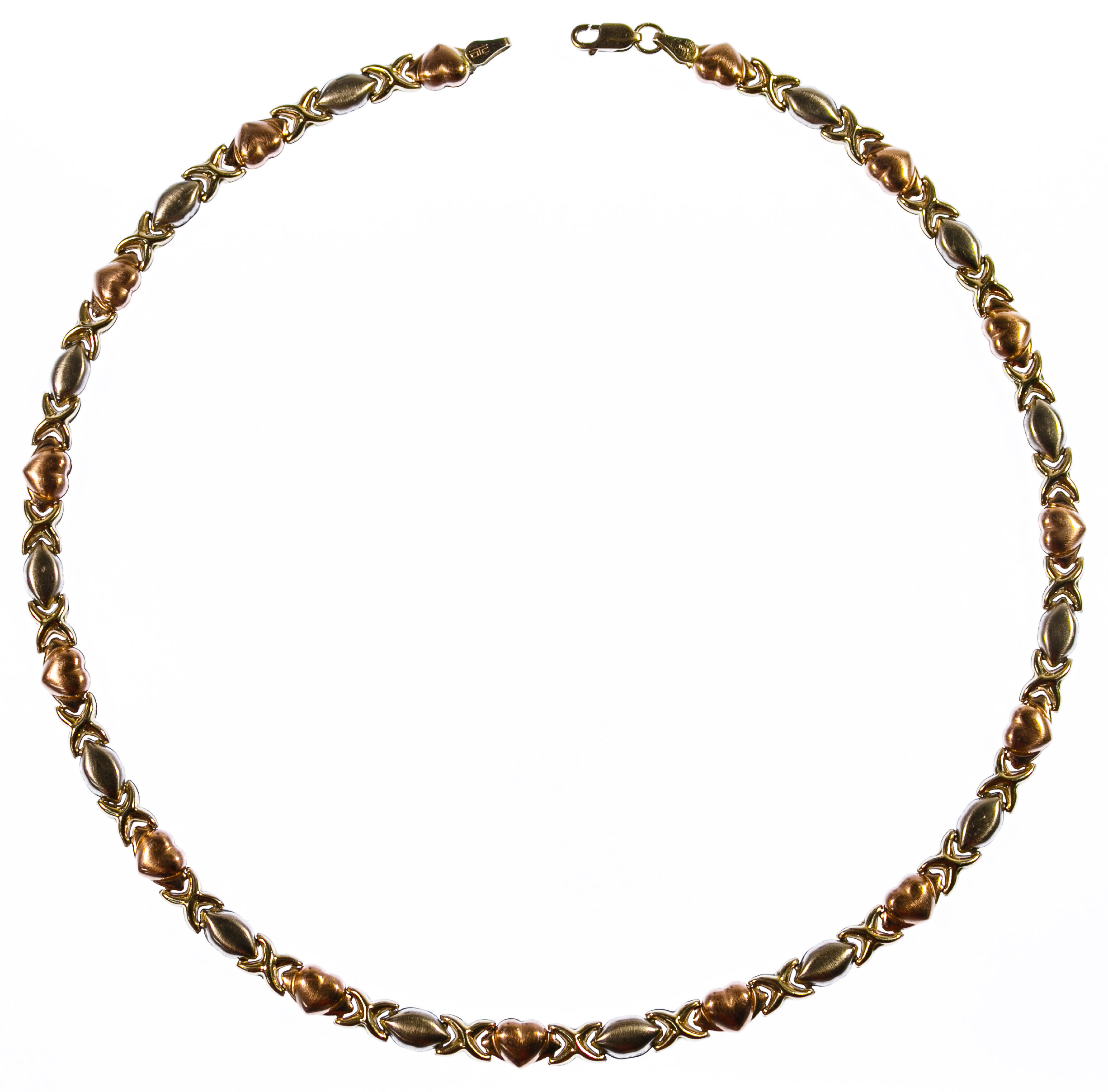 14k Tri-color Gold Necklace