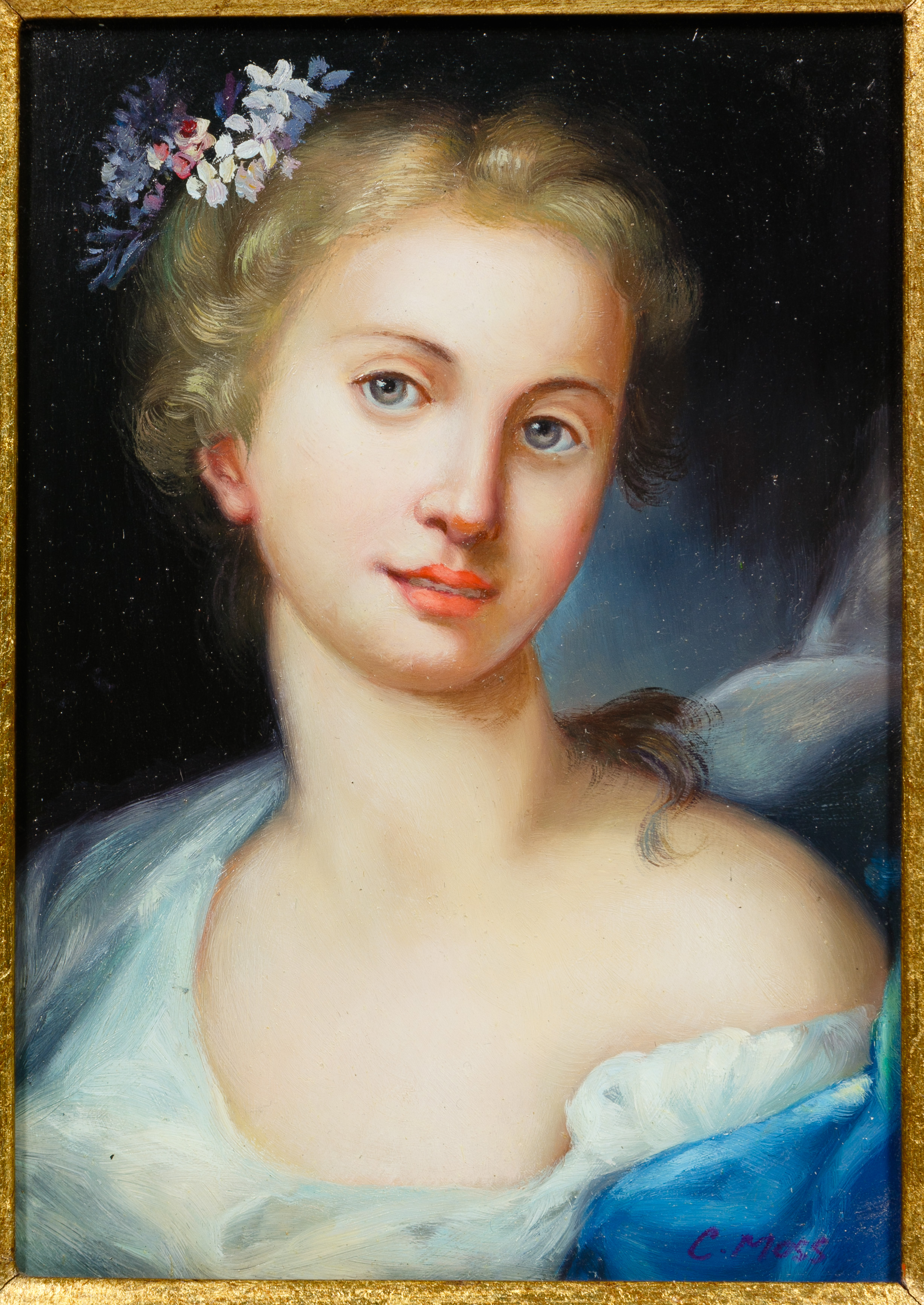C. Moss (European, 20th Century) Oil on Board