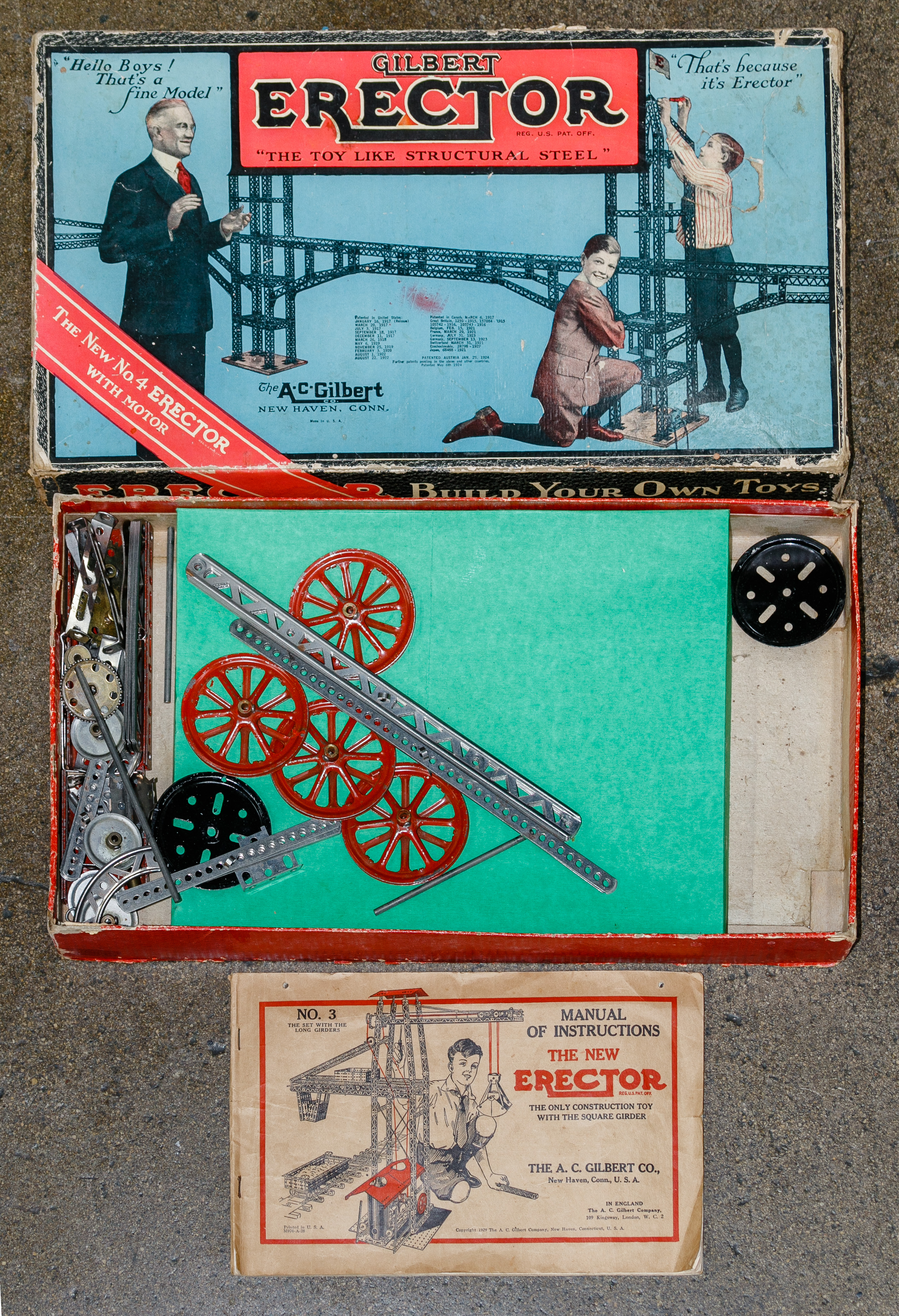 AC Gilbert Erector Set Assortment