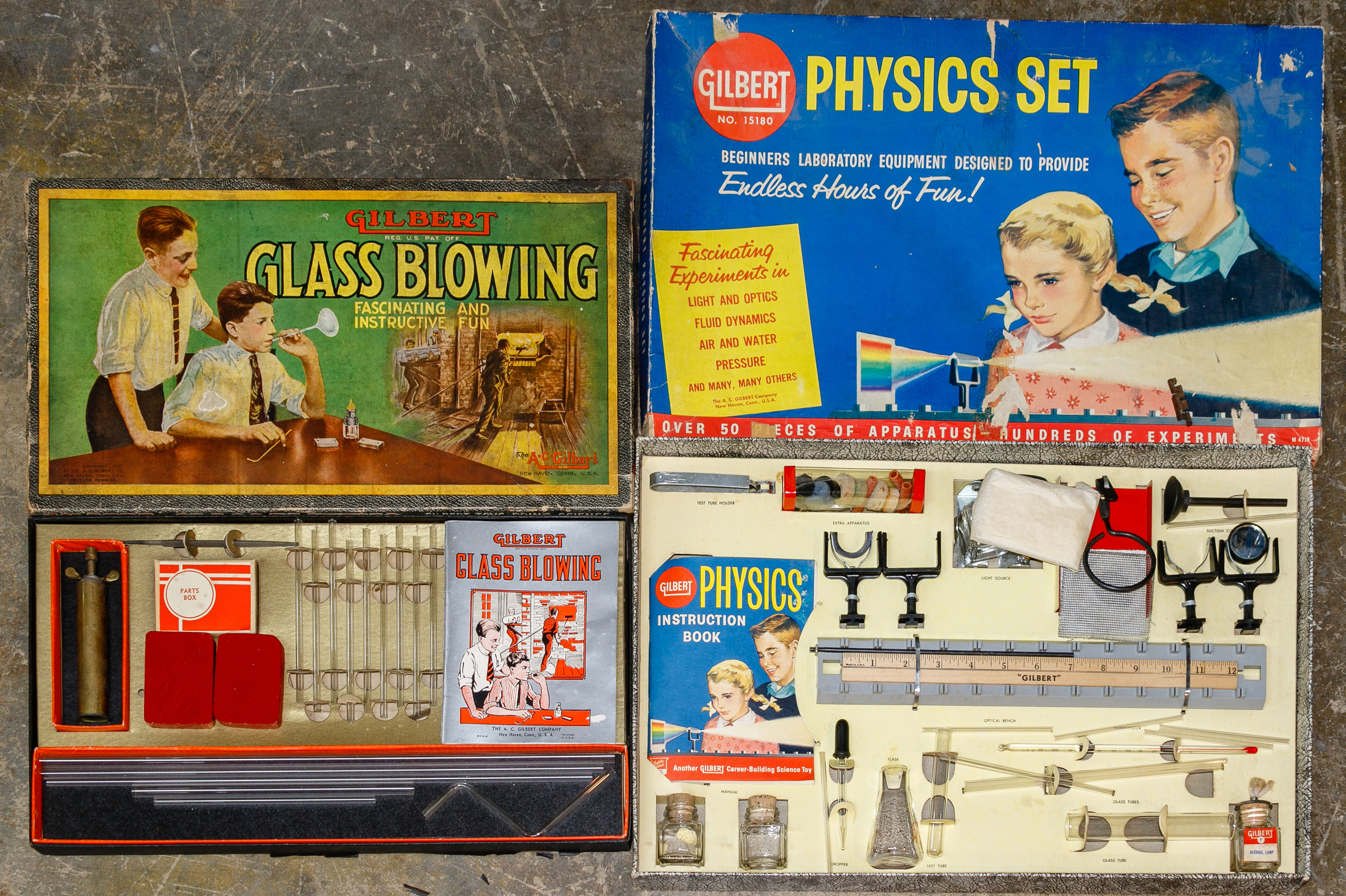 AC Gilbert Science Set Assortment