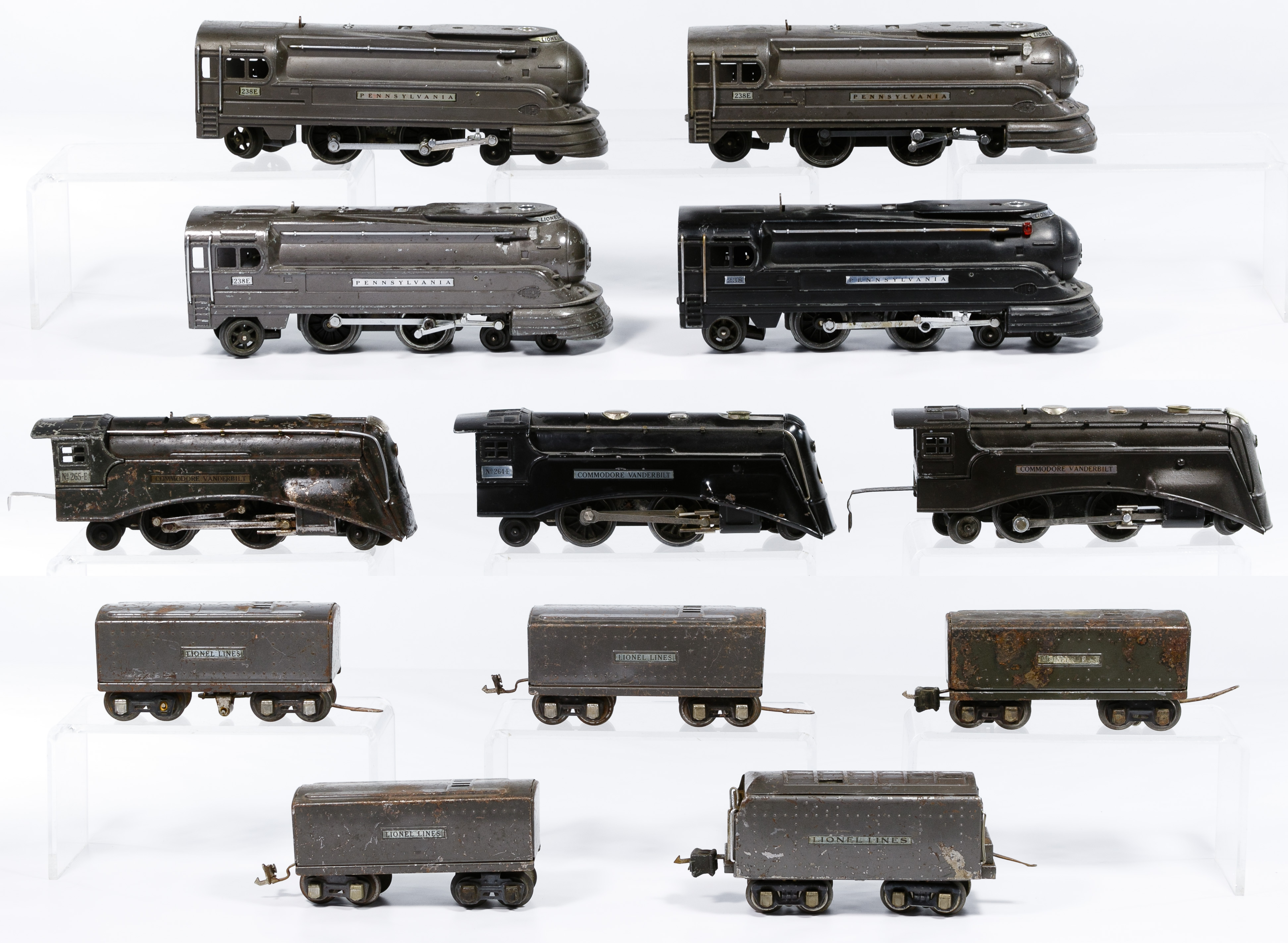 Lionel Model Train Engine And Tender Assortment