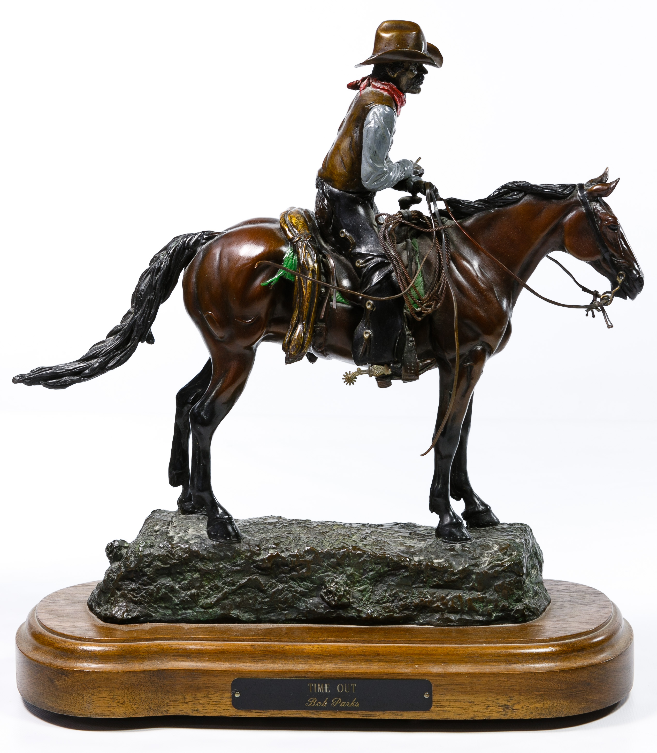 Bob Parks (American, 1943-2017) 'Time Out' Bronze
