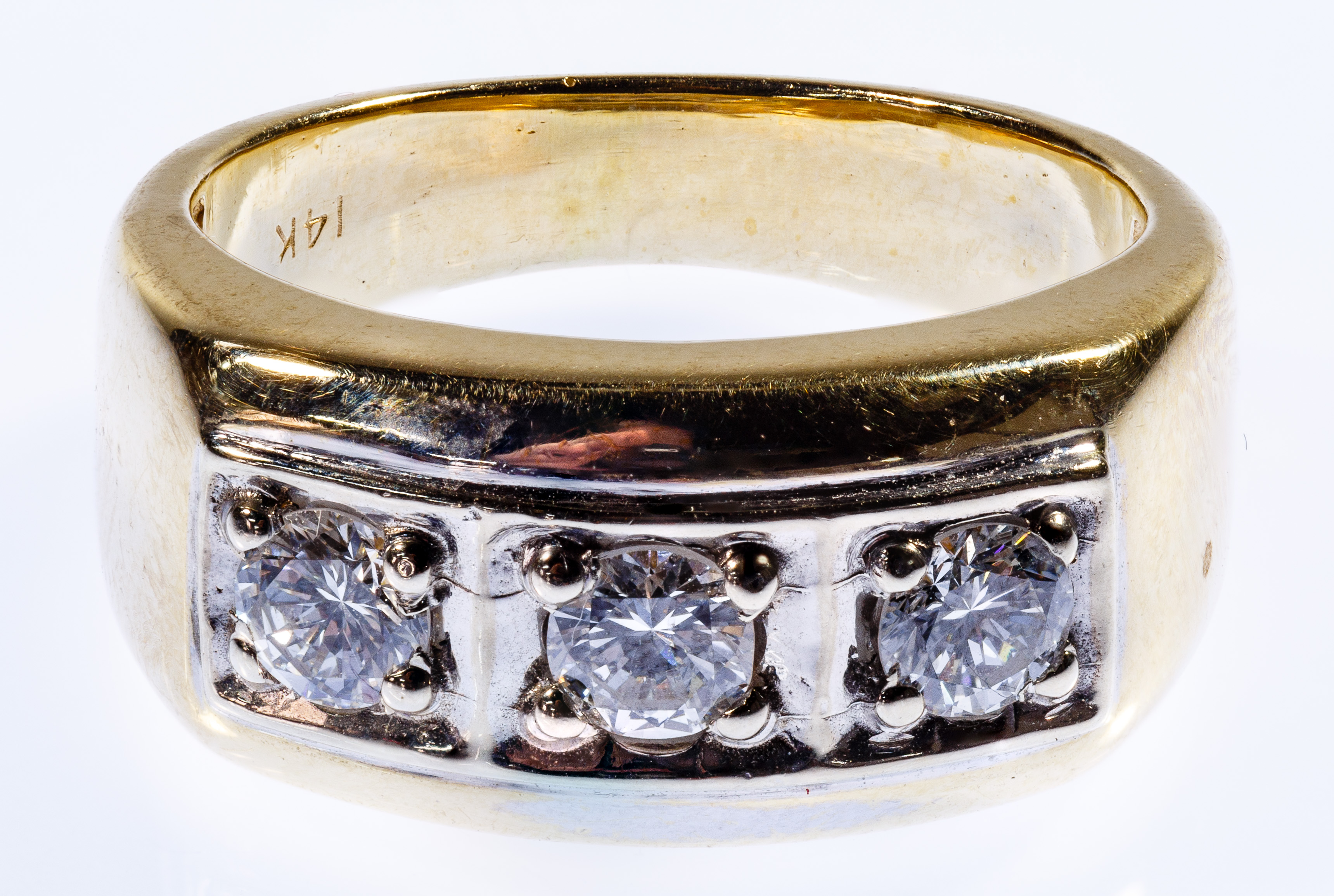 14k Gold and Diamond Ring