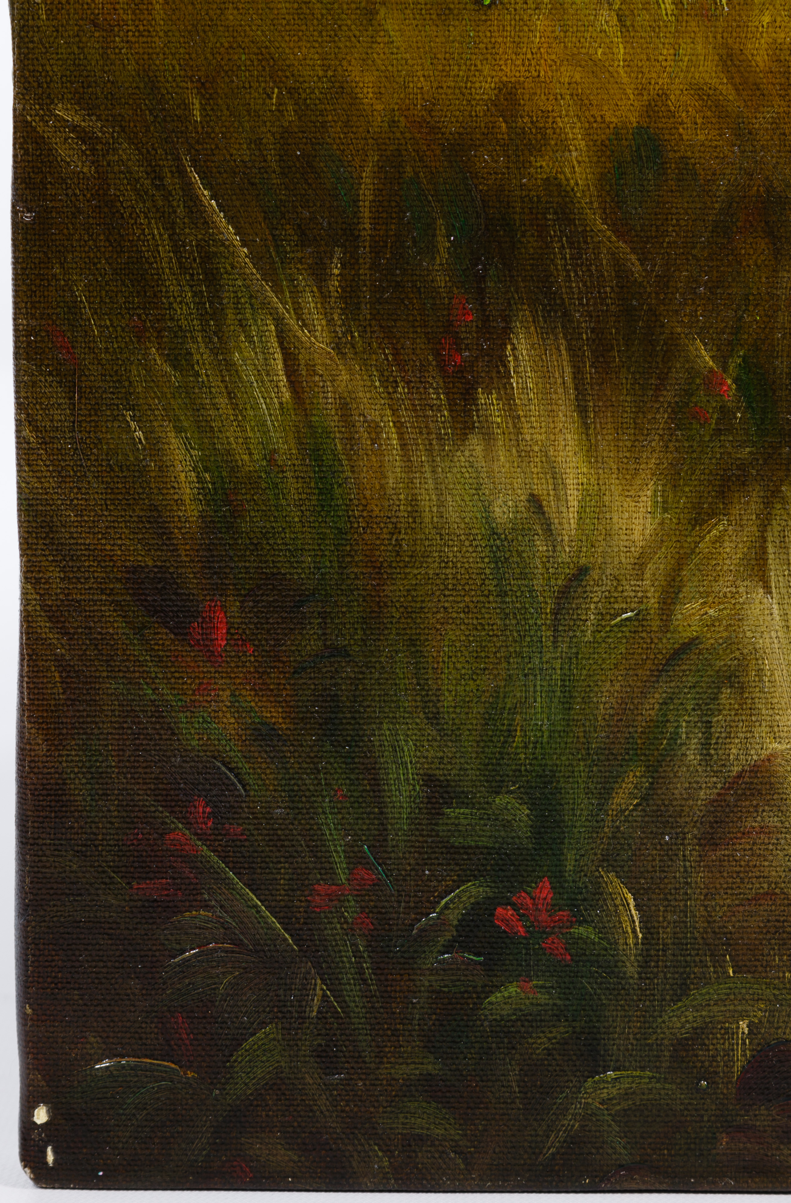 Jim Hutt (American, 20th Century) Brittany Spaniel Oil on Ca