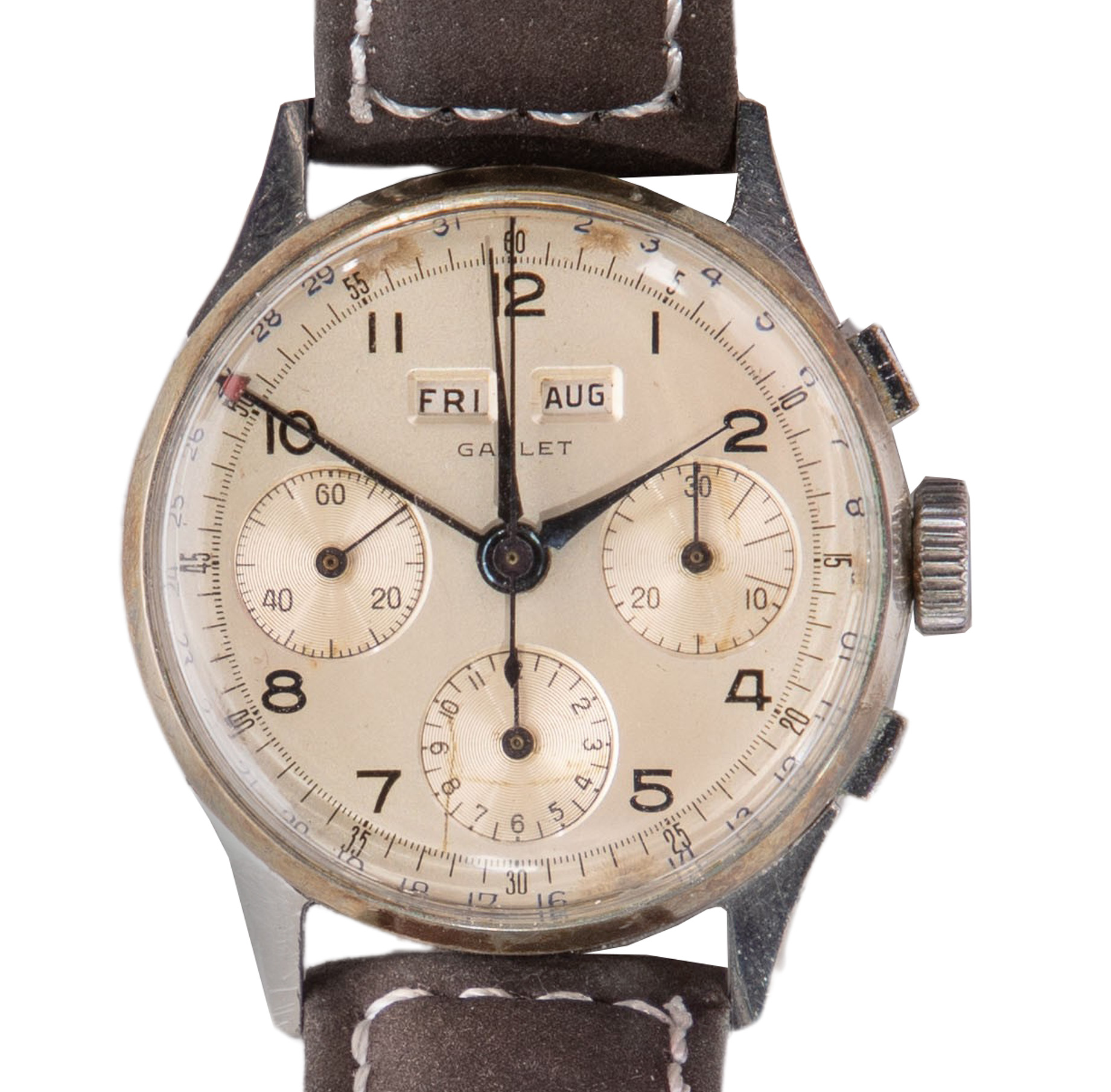 Gallet Chronograph Wristwatch Auction